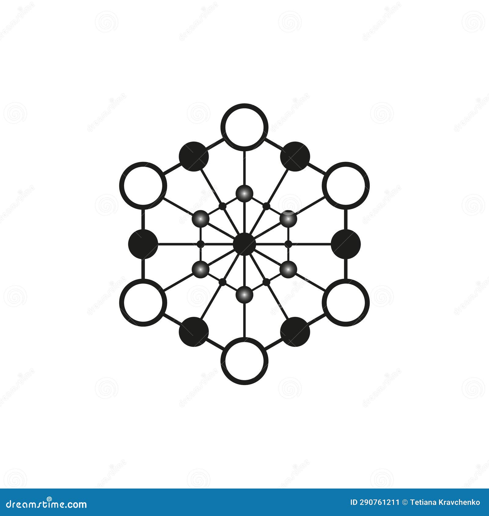Molecule Icon for Scientists. Network and Connection of People in the ...
