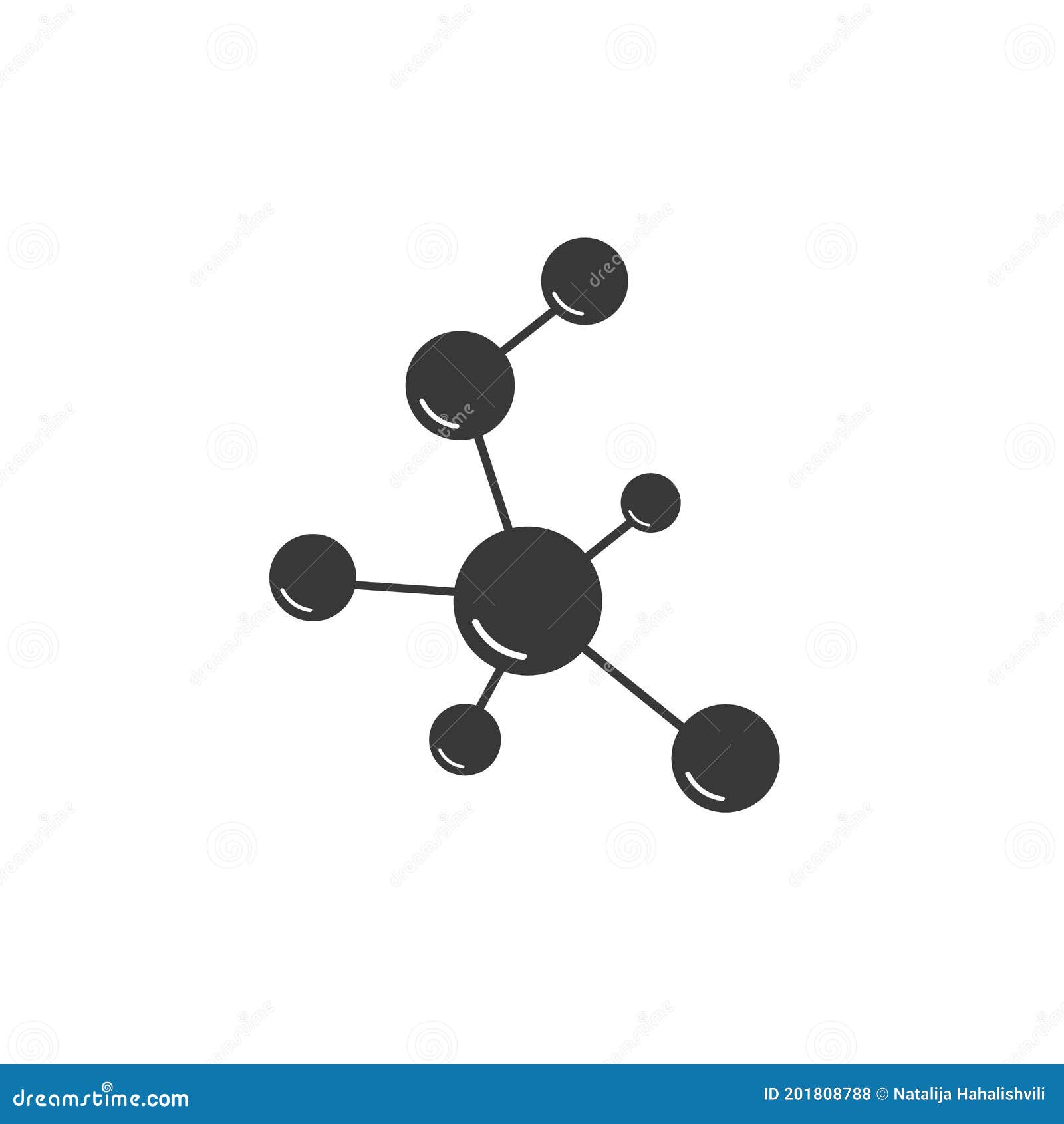 Molecule Icon in Trendy Design Vector Illustration Stock Vector ...