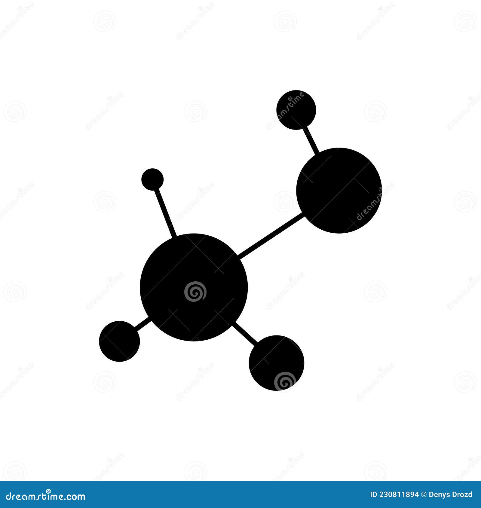 Molecule Icon Vector. Atom and Electron Illustration Sign. Chemistry ...