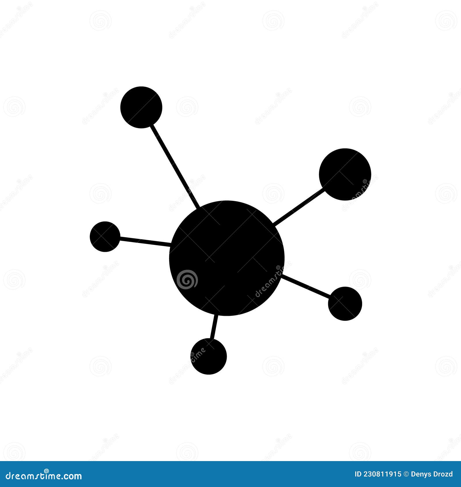 Molecule Icon Vector. Atom and Electron Illustration Sign. Chemistry ...