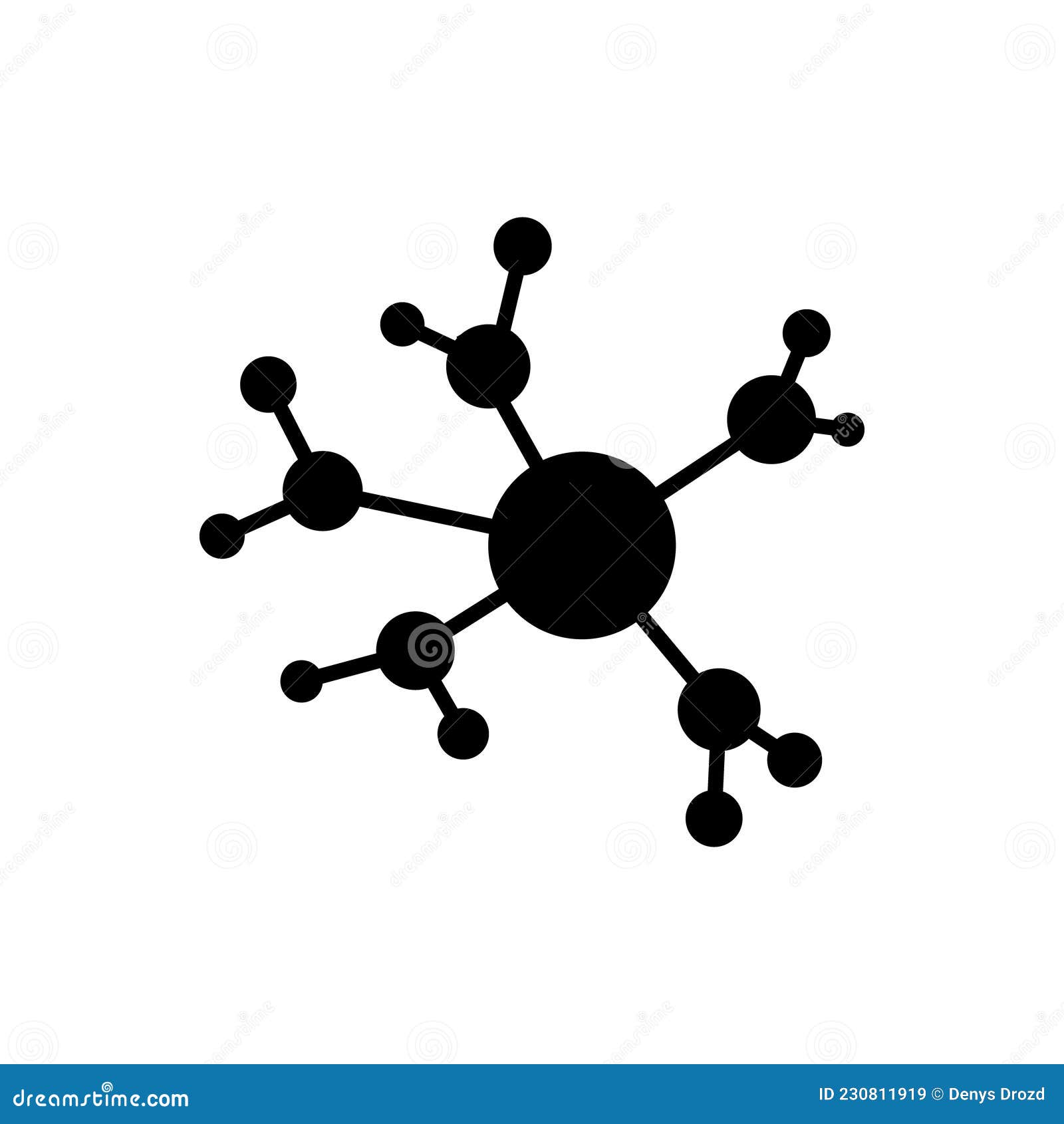 Molecule Icon Vector. Atom and Electron Illustration Sign. Chemistry ...