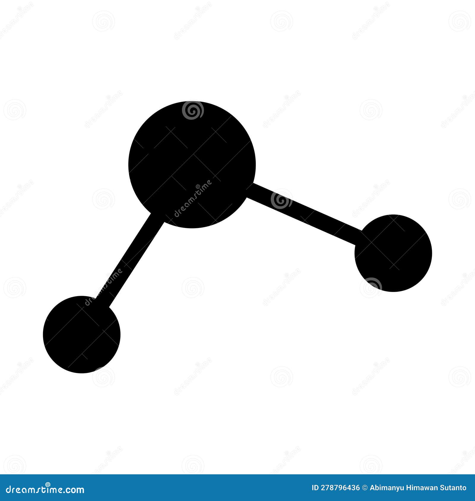 Molecule icon vector stock vector. Illustration of digital - 278796436