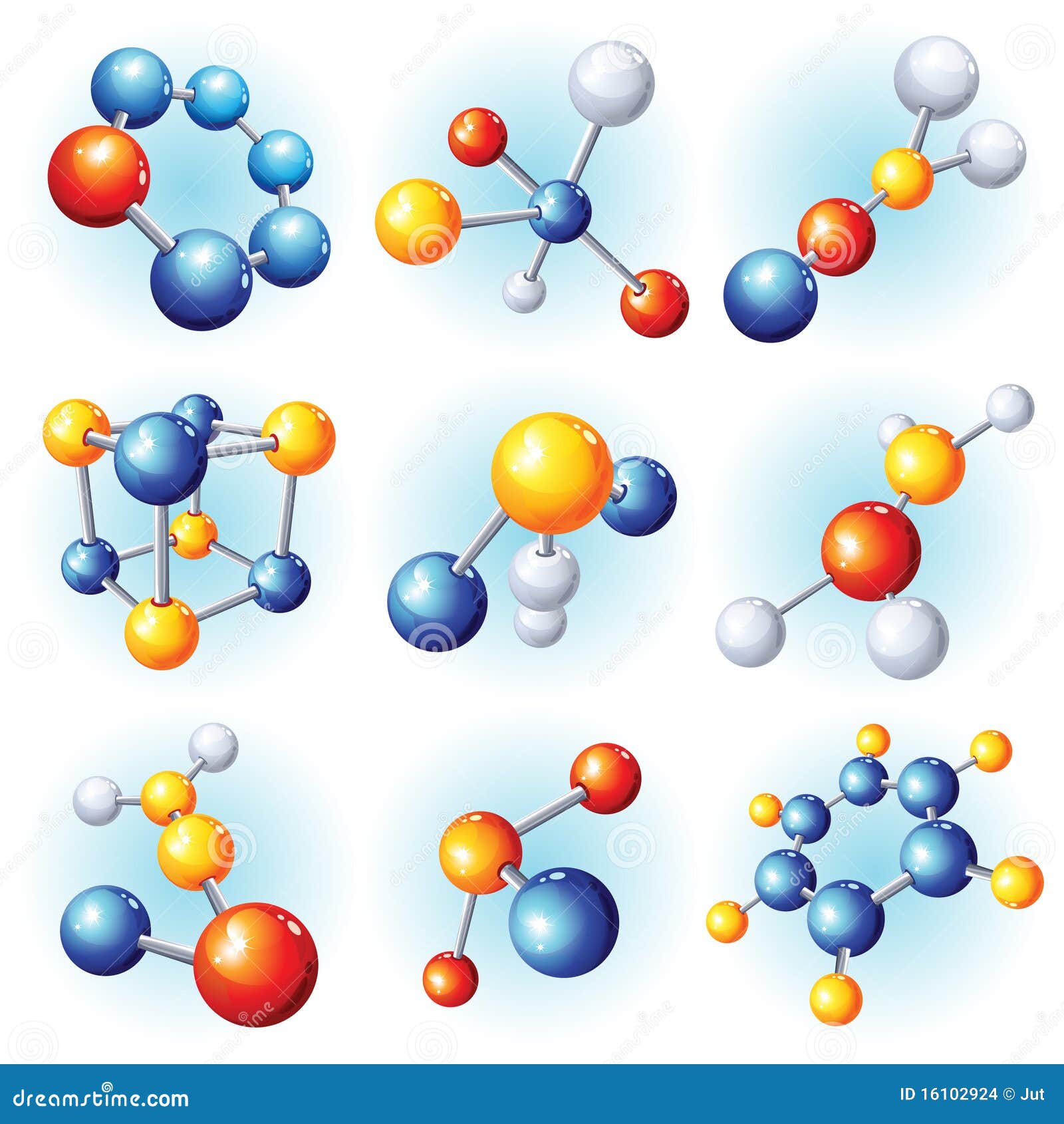 Molecule icons stock vector. Illustration of backgrounds - 16102924