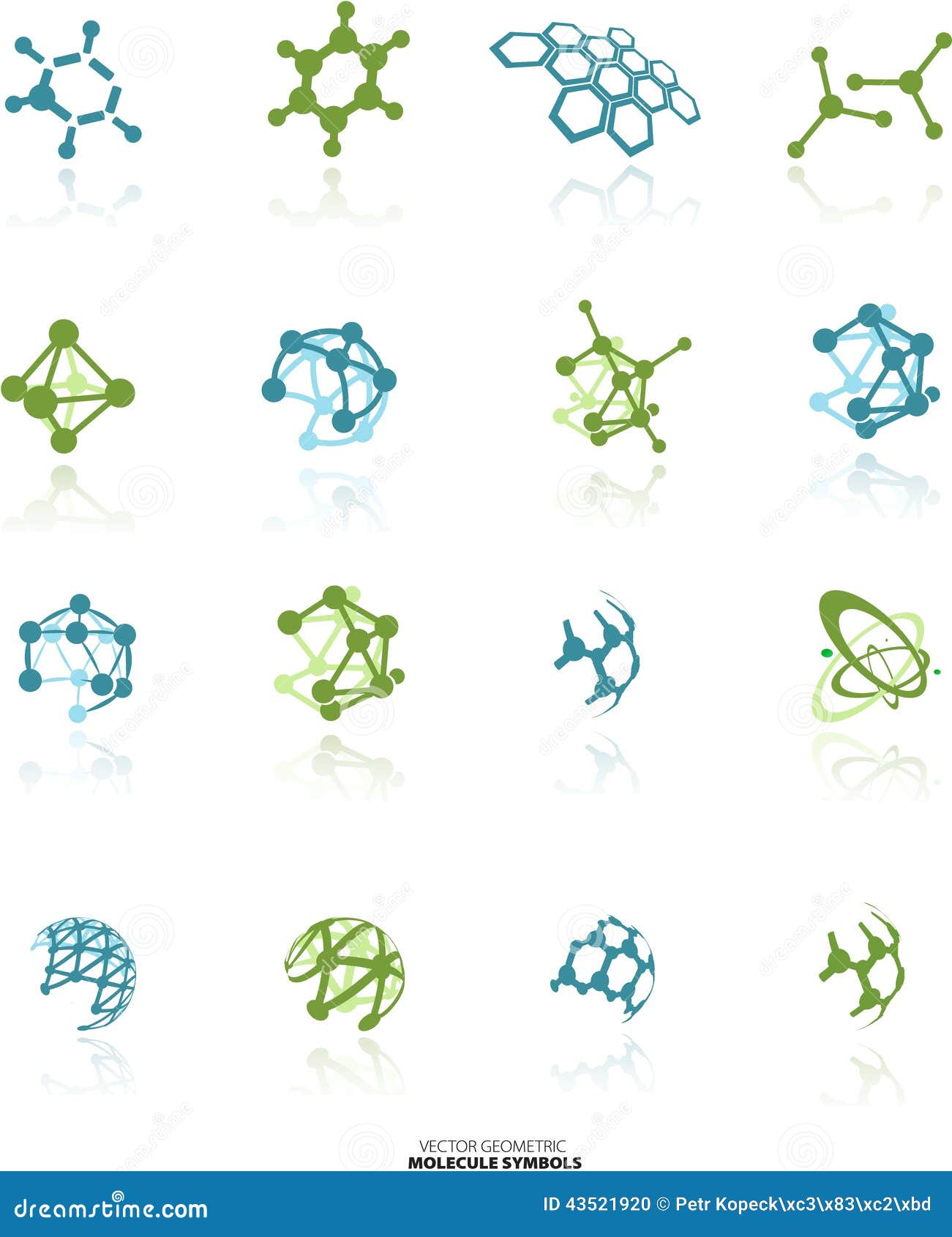 DNA Molecule Icons With Shadows And Outlines Vector Illustration ...