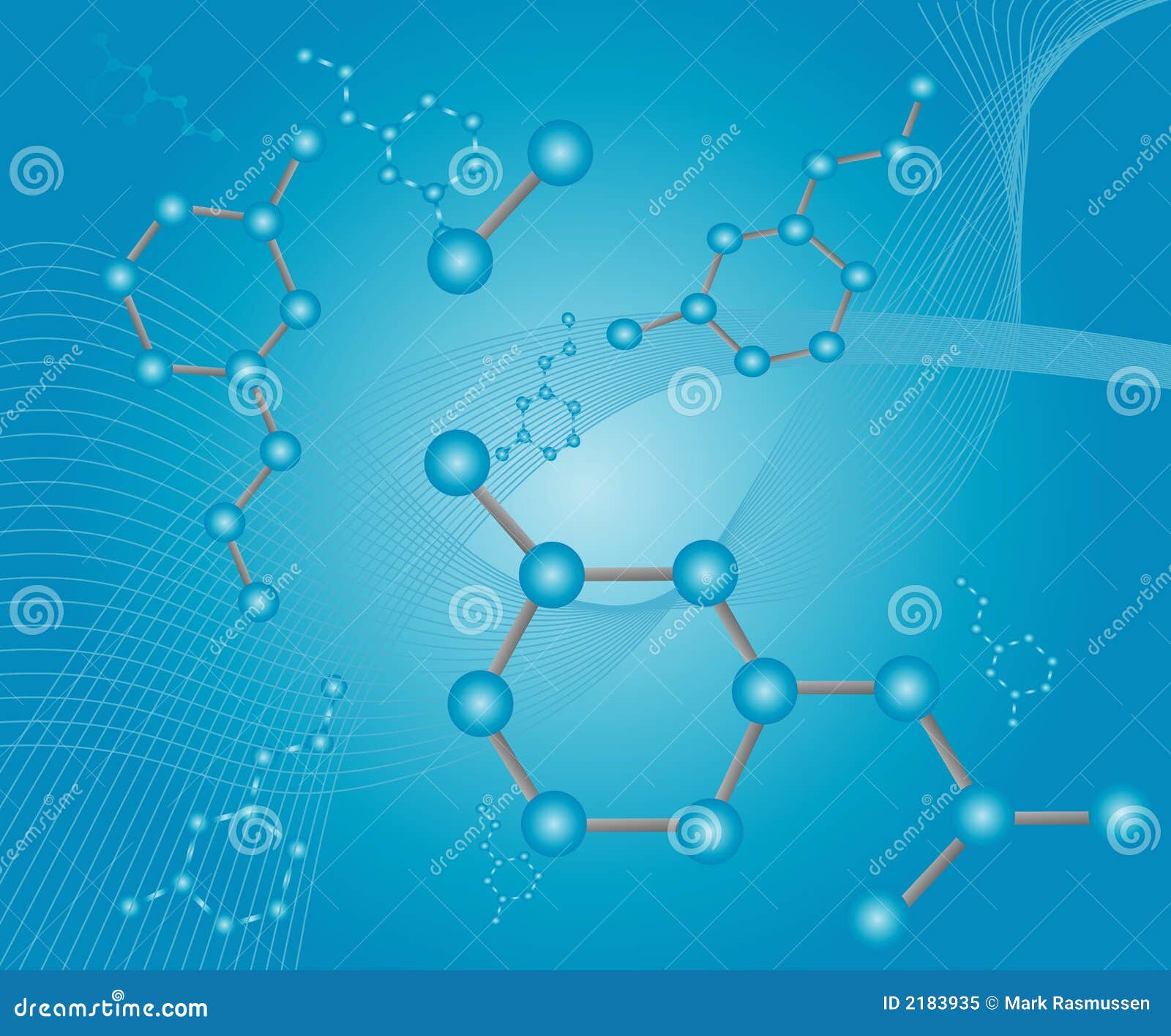 Molecule illustration stock vector. Illustration of extension - 2183935
