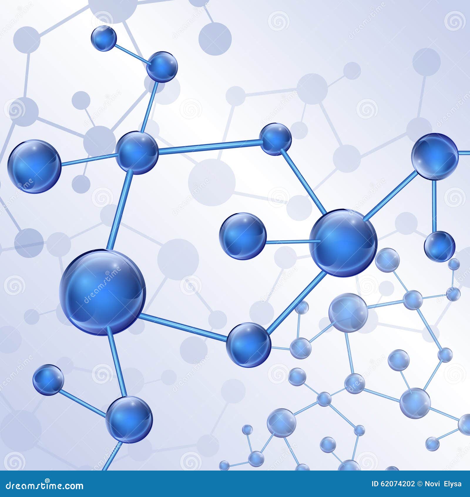 Molecule Illustration Background Stock Vector - Illustration of atom ...