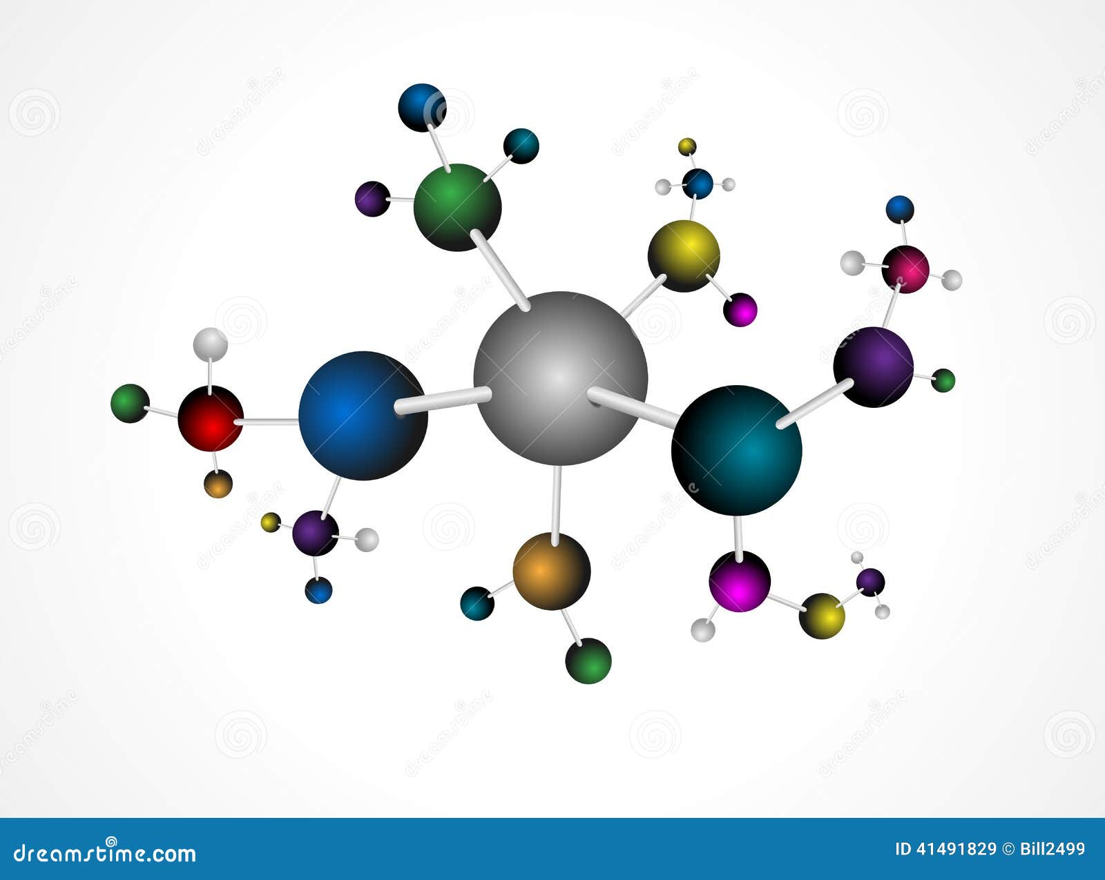 Molecule illustration stock illustration. Illustration of alternating ...