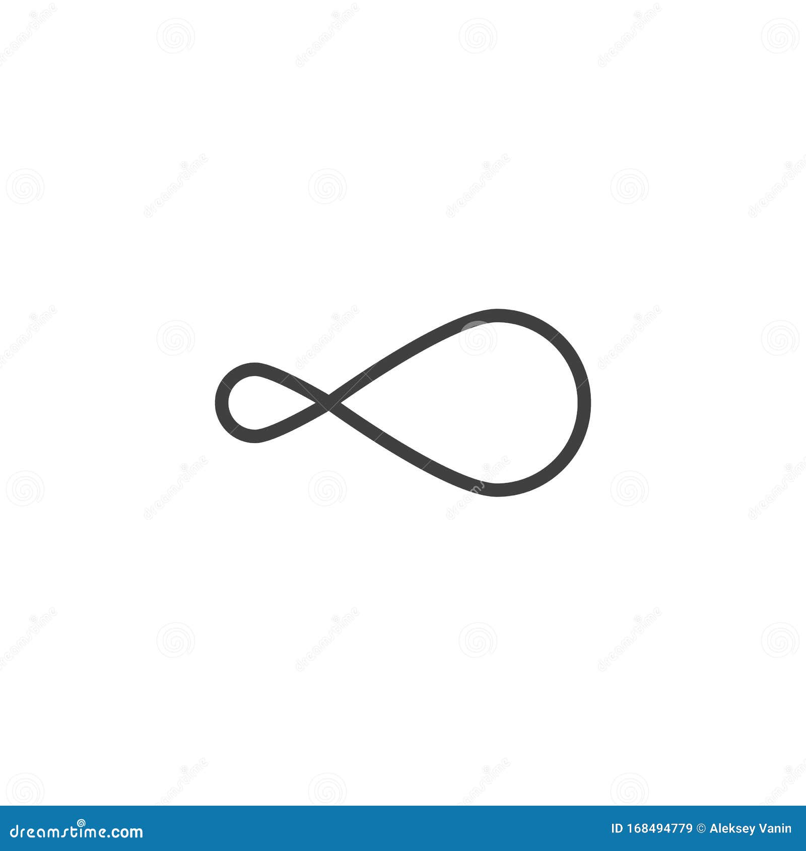Molecule Infinity Shape Line Icon Stock Vector - Illustration of pixel ...