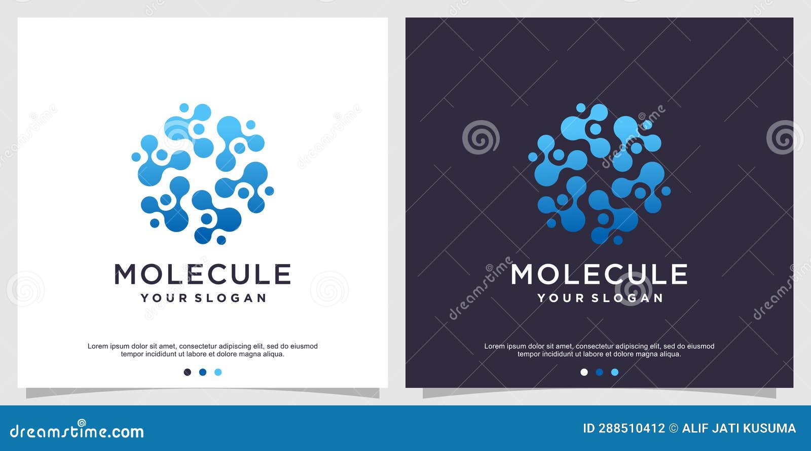 Molecule Logo Design Template Premium Vector Stock Illustration ...