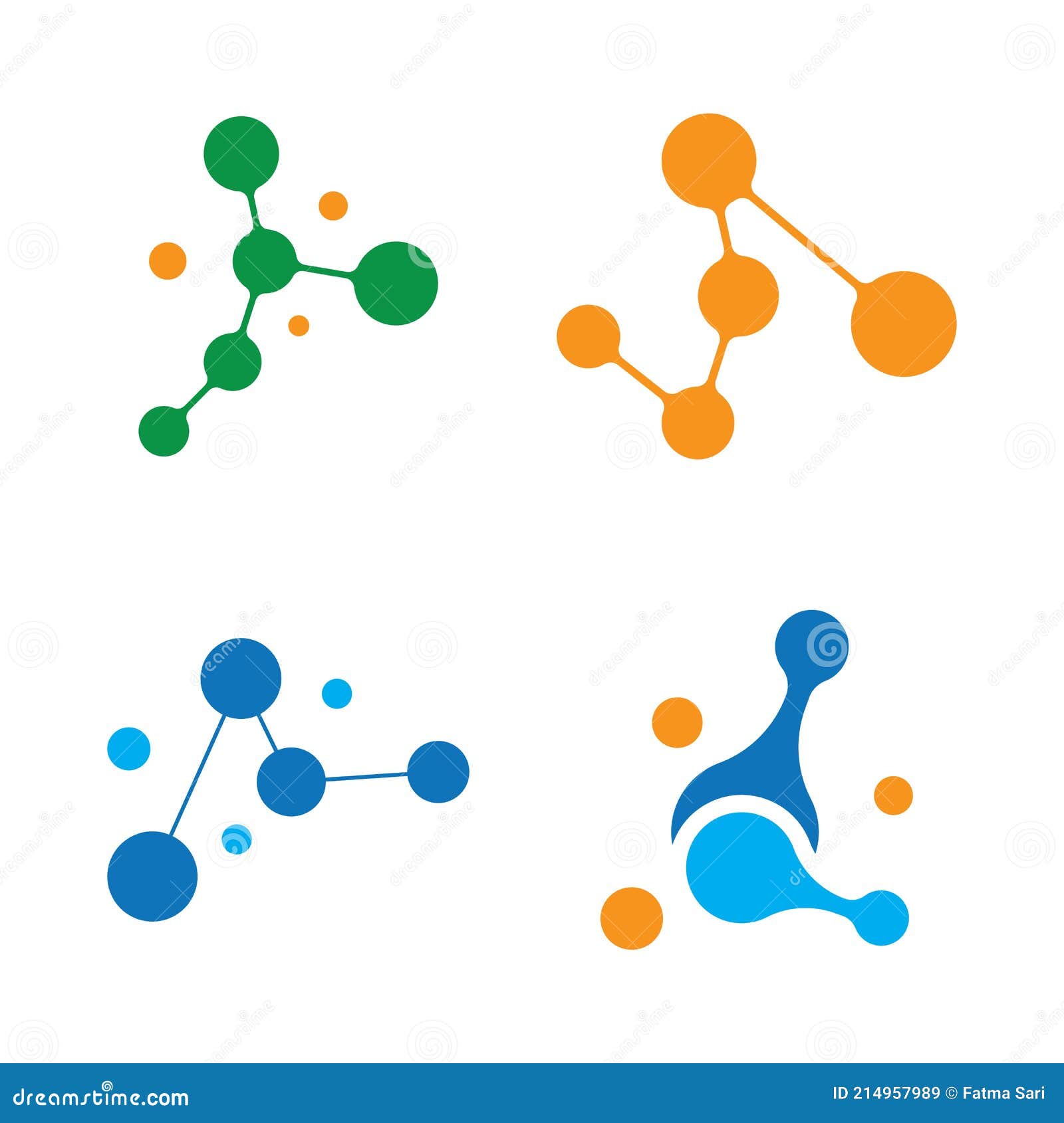 Molecule logo design stock vector. Illustration of modern - 214957989