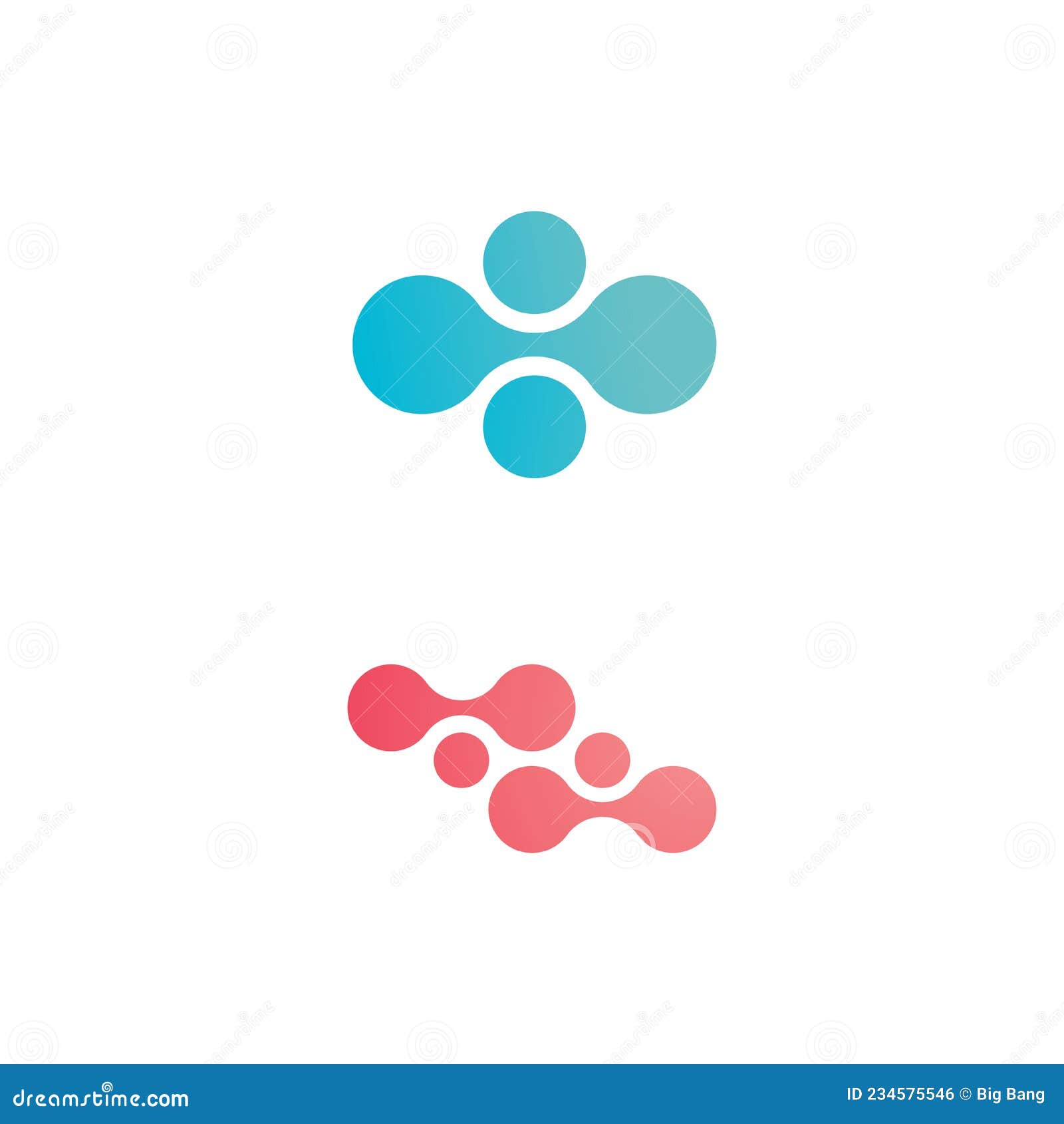 Molecule Logo Icon Template for Science Brand Identity Stock Vector ...