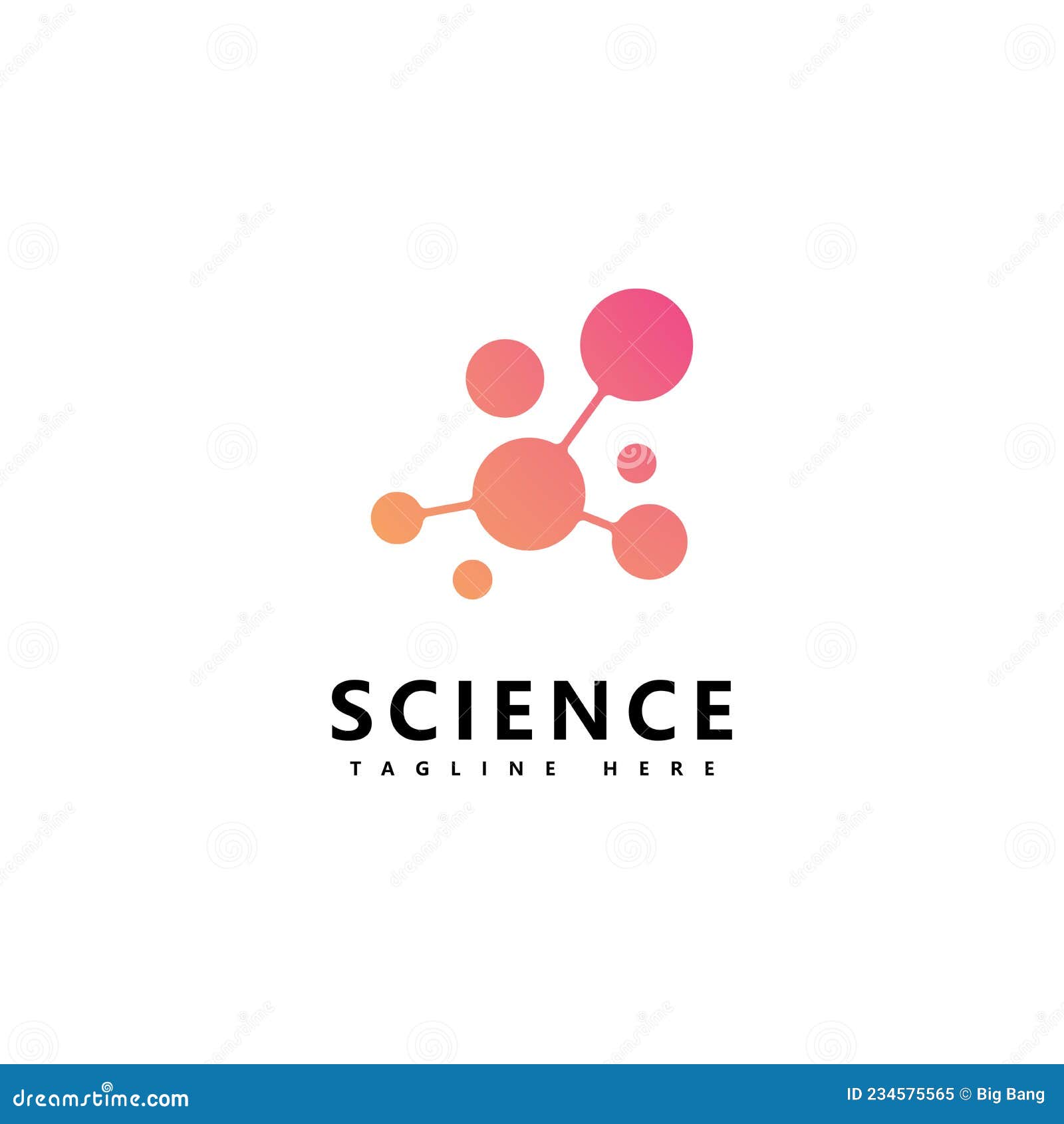 Molecule Logo Icon Template for Science Brand Identity Stock Vector ...