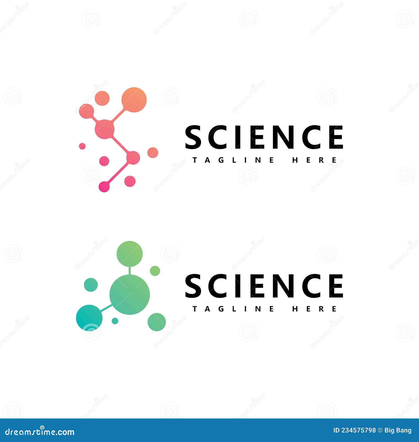 Molecule Logo Icon Template for Science Brand Identity Stock Vector ...