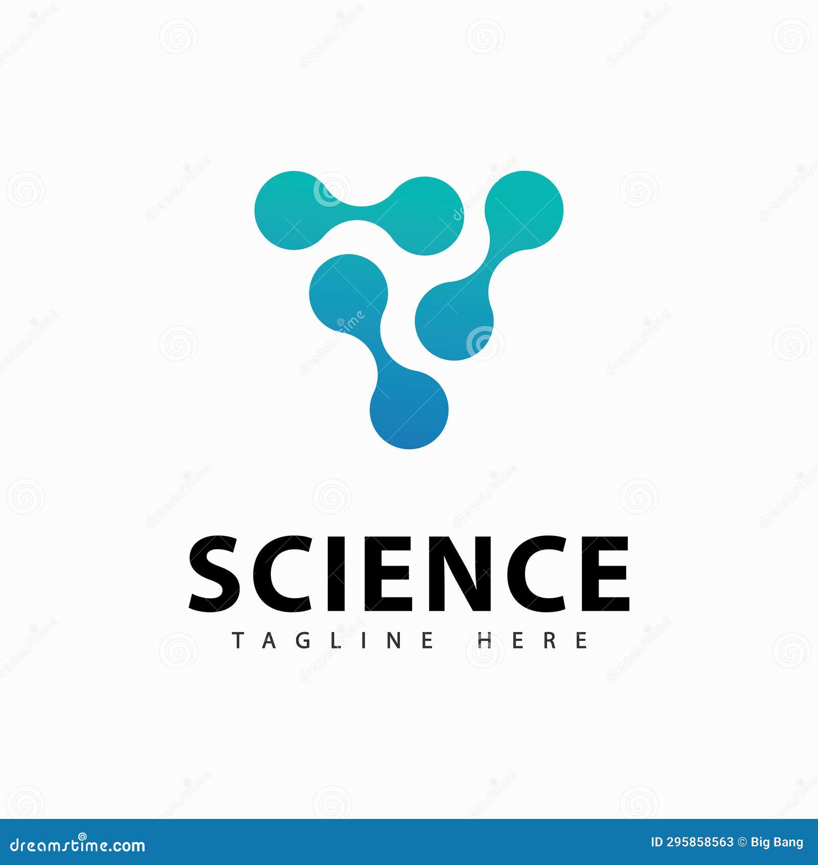Molecule Logo Icon Template for Science Brand Identity Stock Vector ...