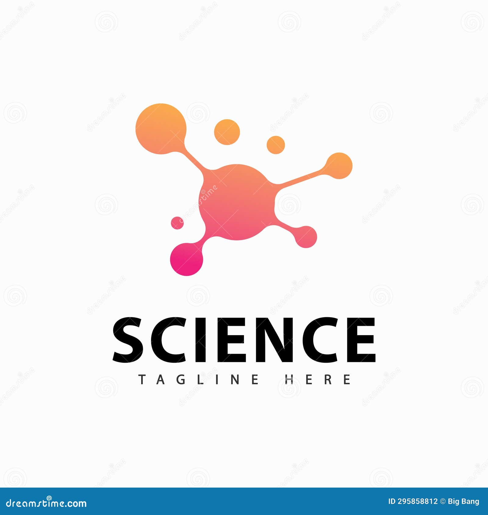 Molecule Logo Icon Template for Science Brand Identity Stock Vector ...