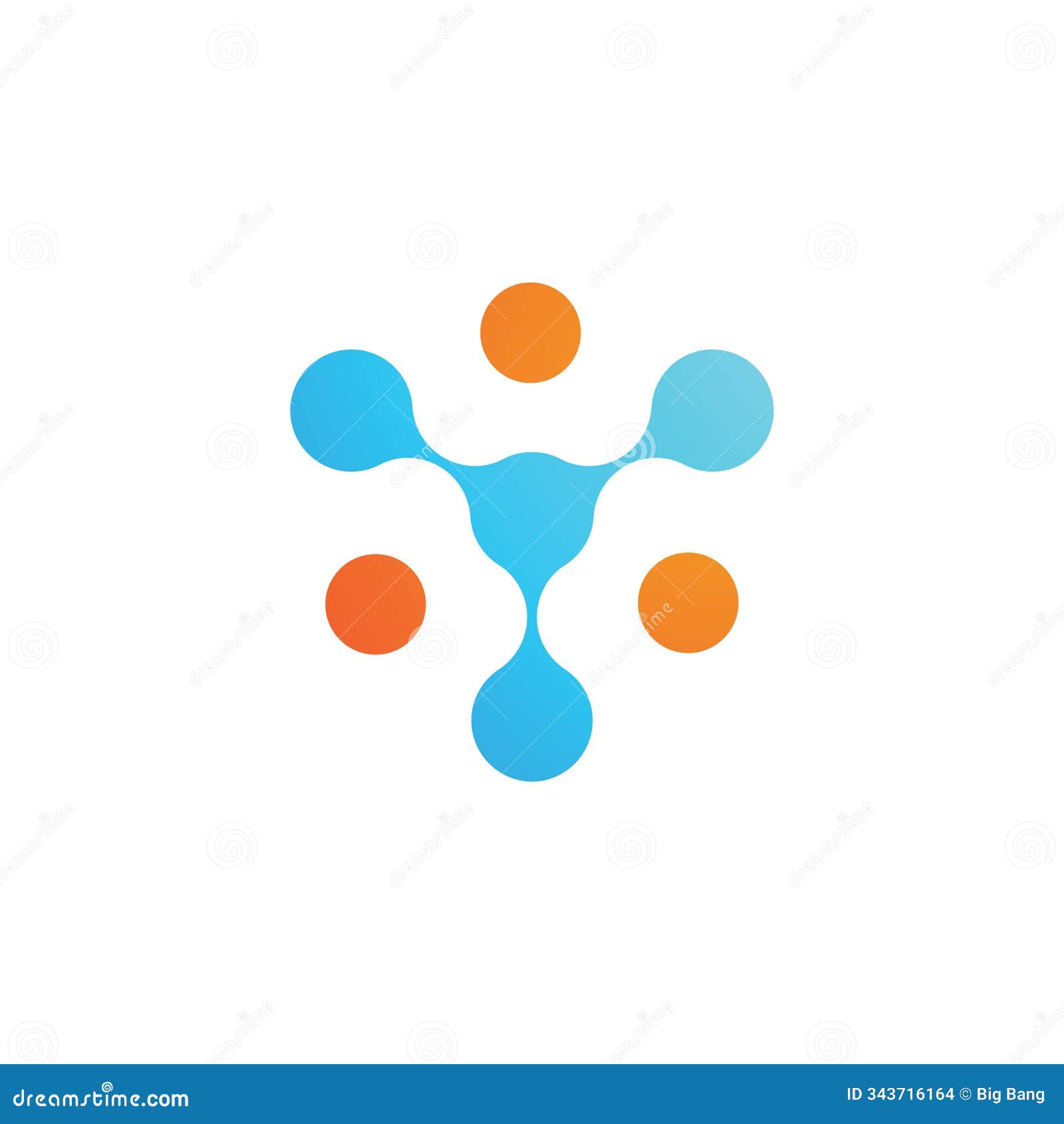 Molecule Logo Icon Template for Science Brand Identity Stock Vector ...