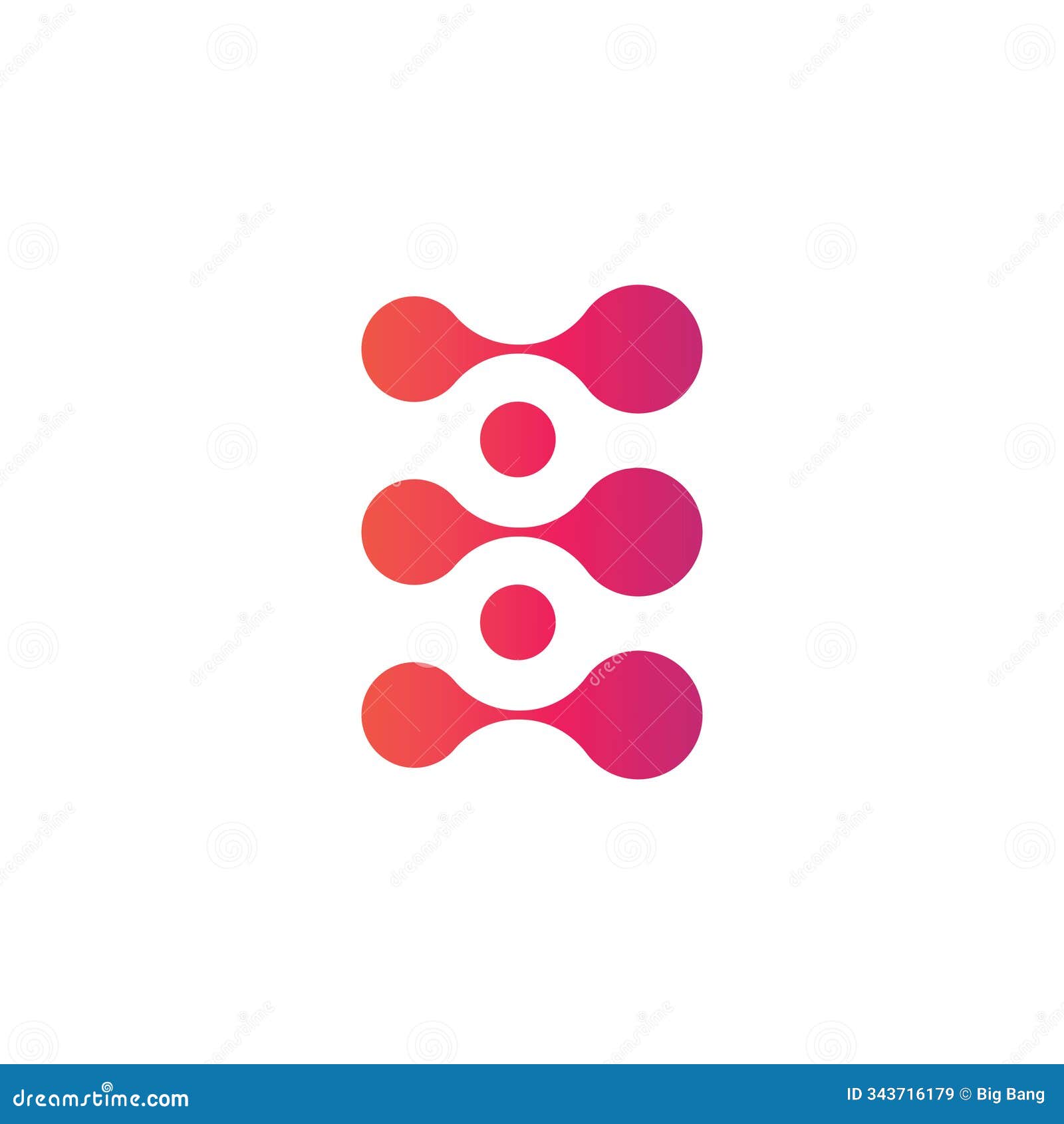 Molecule Logo Icon Template for Science Brand Identity Stock Vector ...