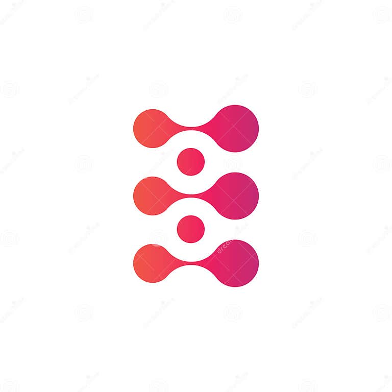 Molecule Logo Icon Template for Science Brand Identity Stock Vector ...