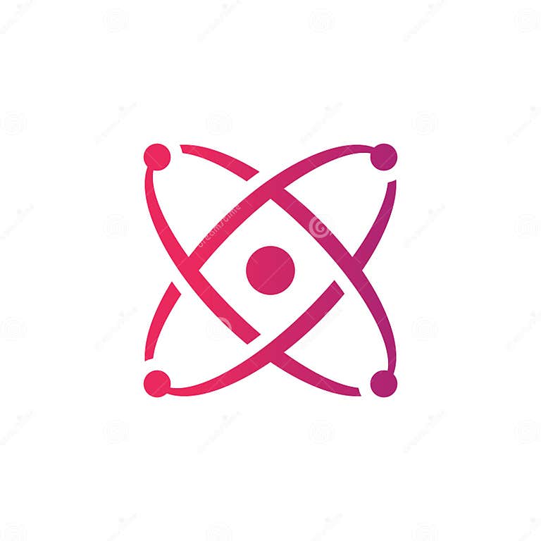 Molecule Logo Icon Template for Science Brand Identity Stock Vector ...