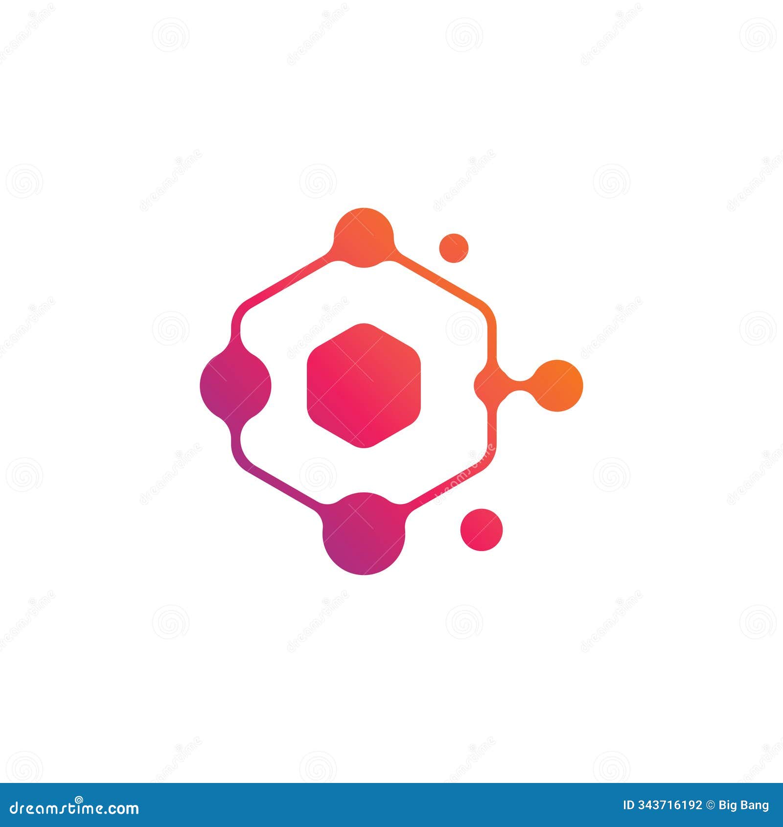 Molecule Logo Icon Template for Science Brand Identity Stock Vector ...