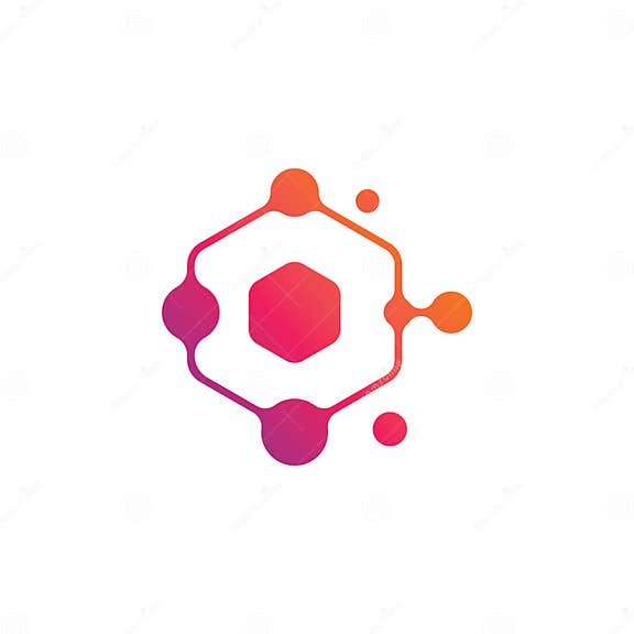 Molecule Logo Icon Template for Science Brand Identity Stock Vector ...