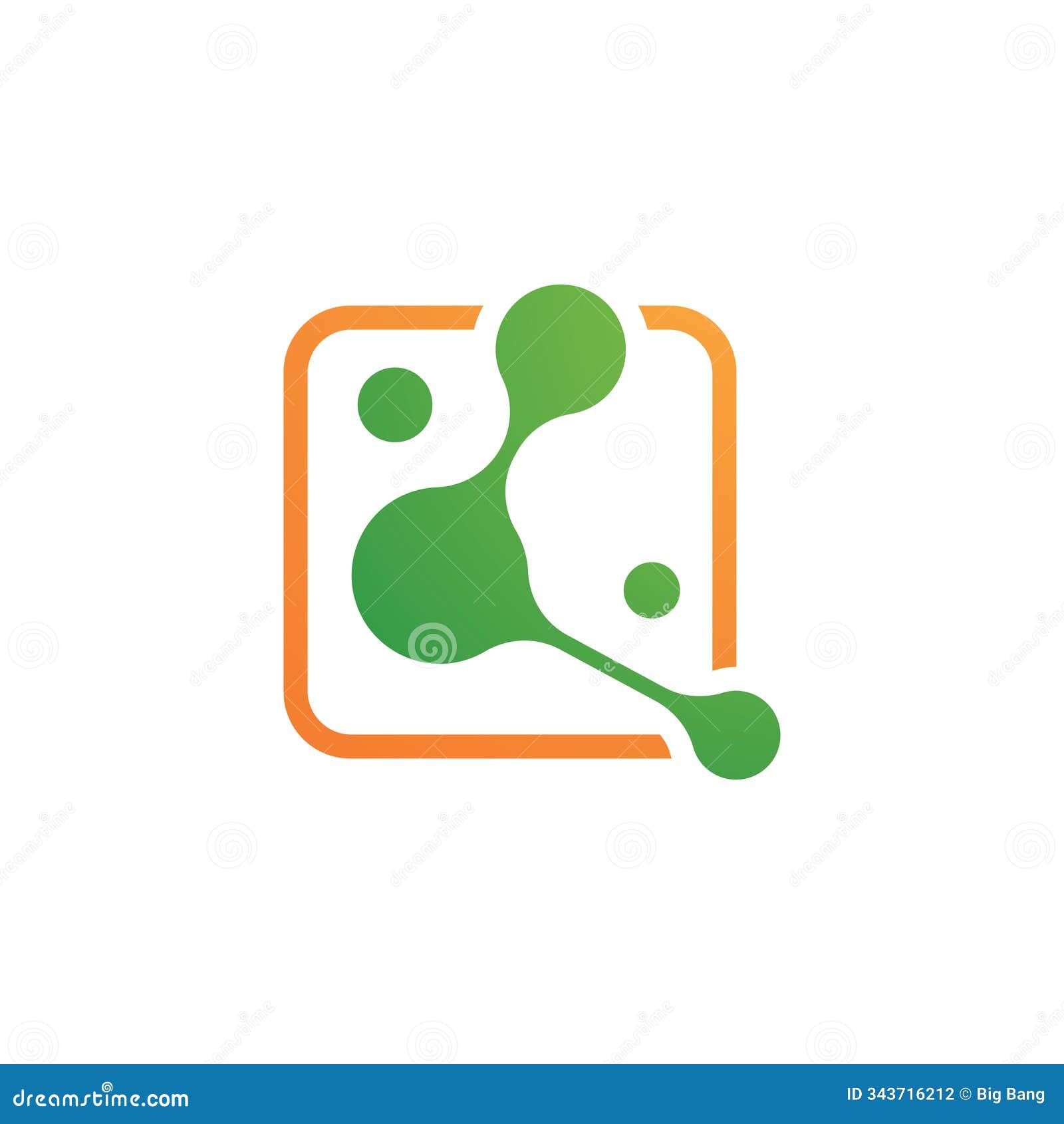 Molecule Logo Icon Template for Science Brand Identity Stock Vector ...