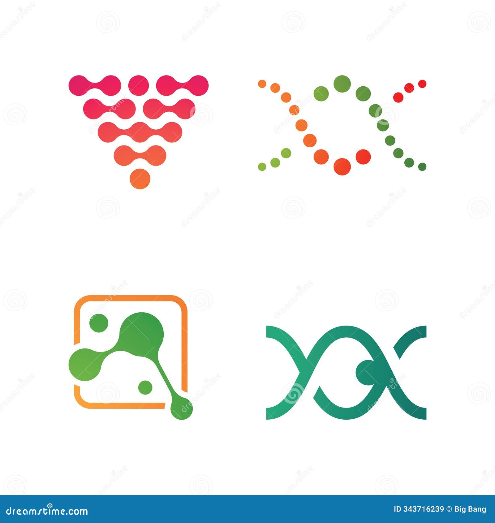 Molecule Logo Icon Template for Science Brand Identity Stock Vector ...