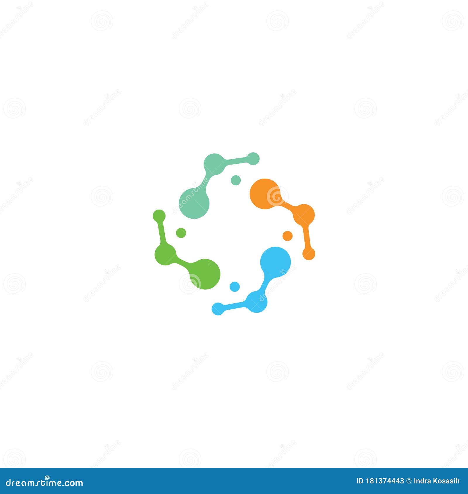 Molecule logo icon vector stock vector. Illustration of factory - 181374443