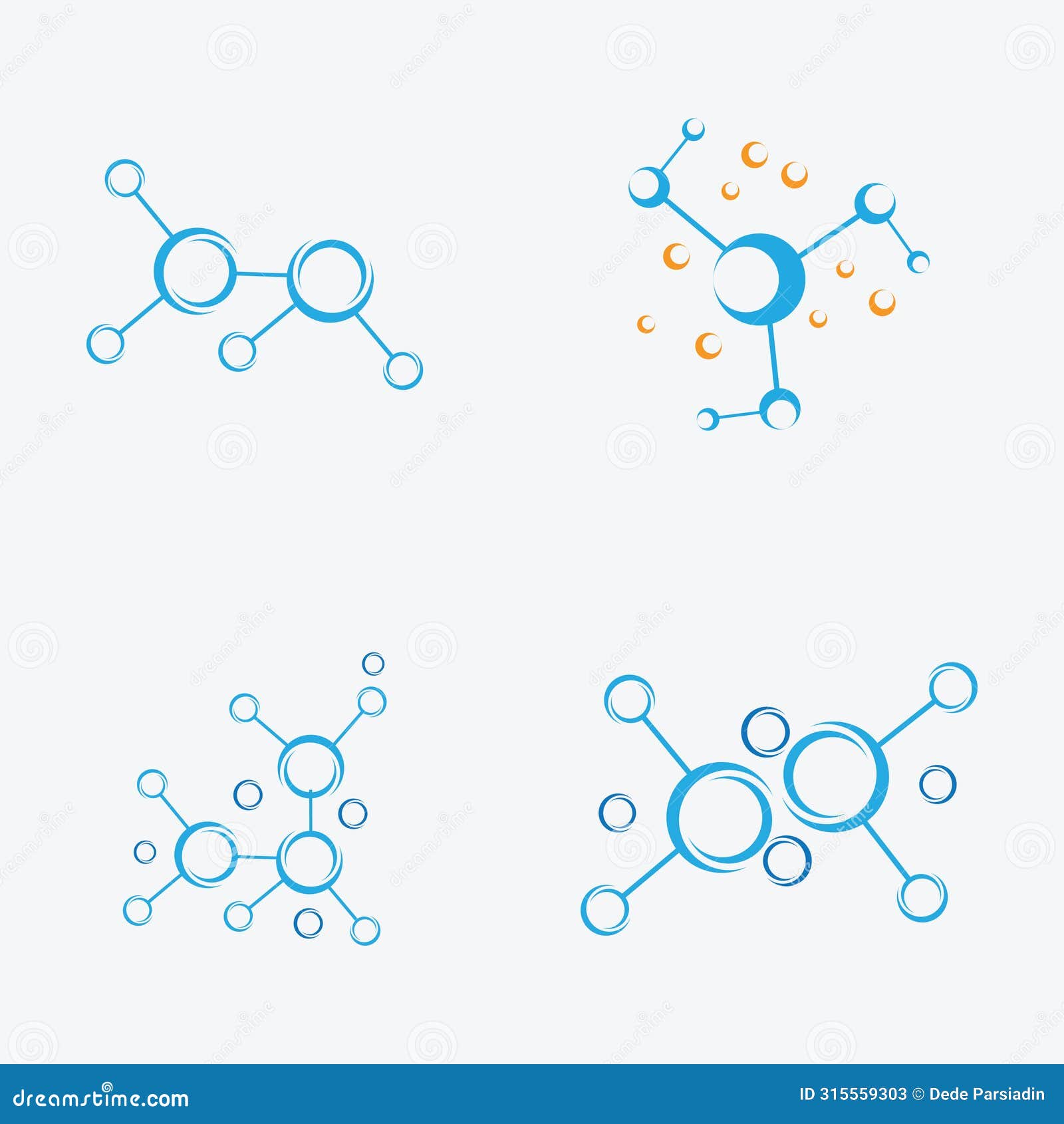 Molecule Logo Icon Vector Template Stock Vector - Illustration of ...