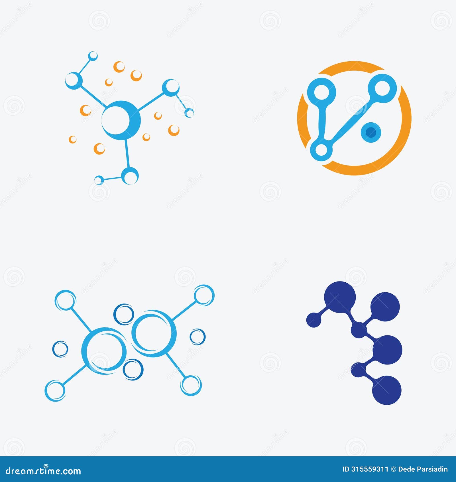 Molecule Logo Icon Vector Template Stock Vector - Illustration of ...