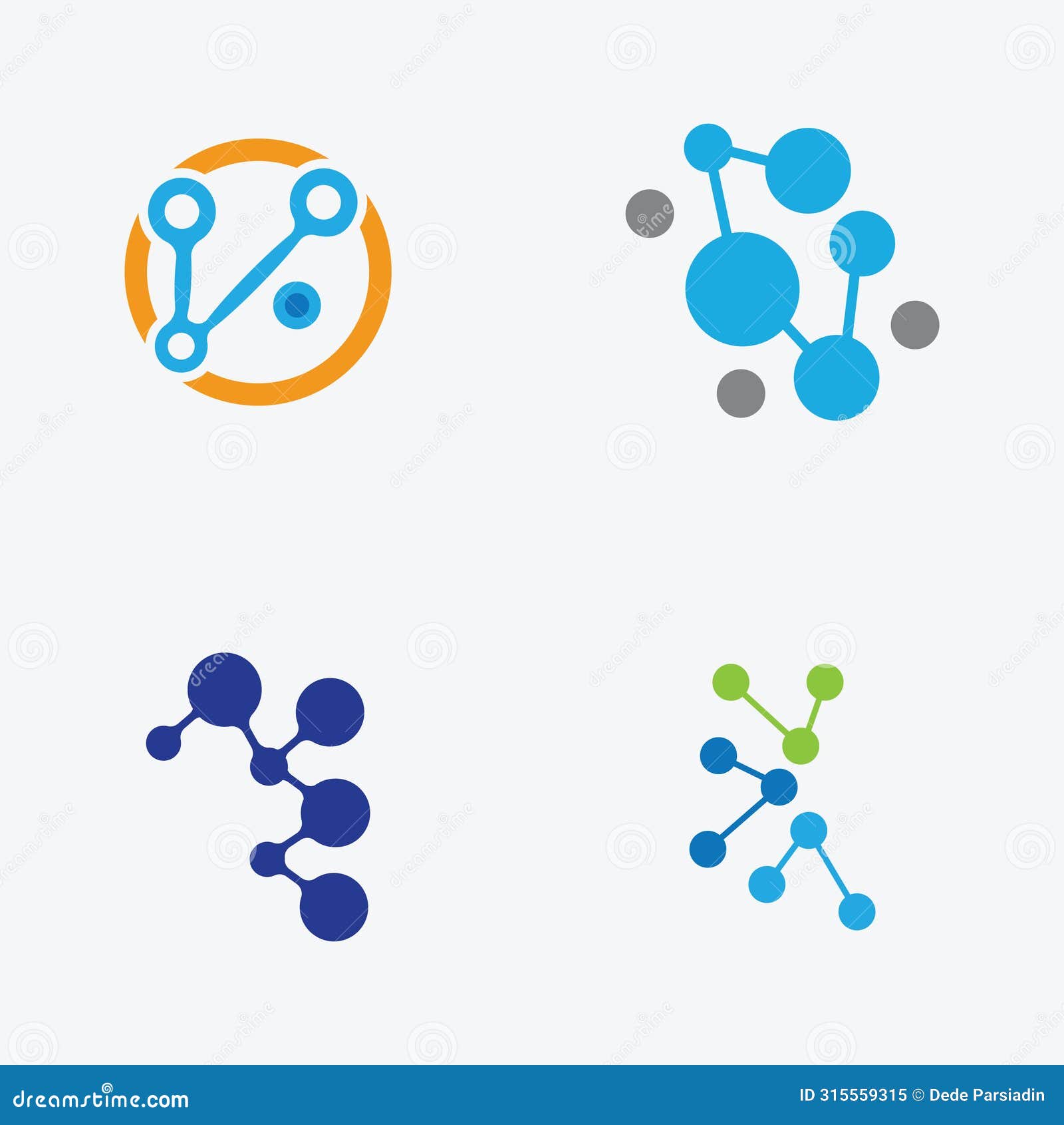 Molecule Logo Icon Vector Template Stock Vector - Illustration of ...