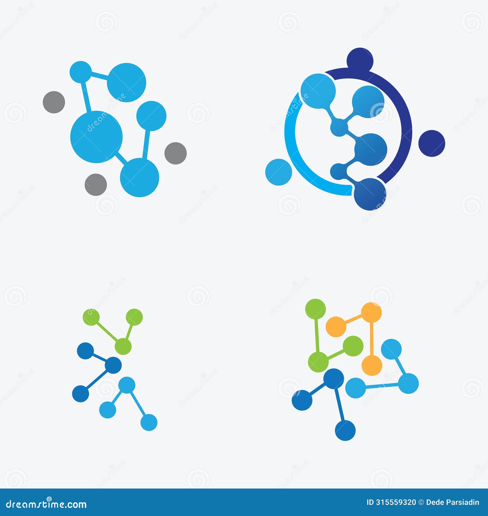 Molecule Logo Icon Vector Template Stock Vector - Illustration of ...