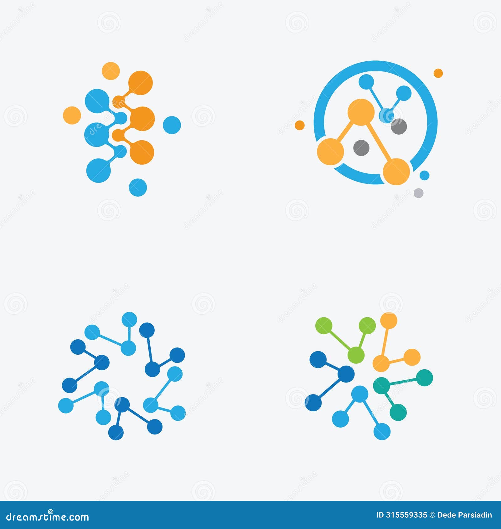 Molecule Logo Icon Vector Template Stock Vector - Illustration of ...