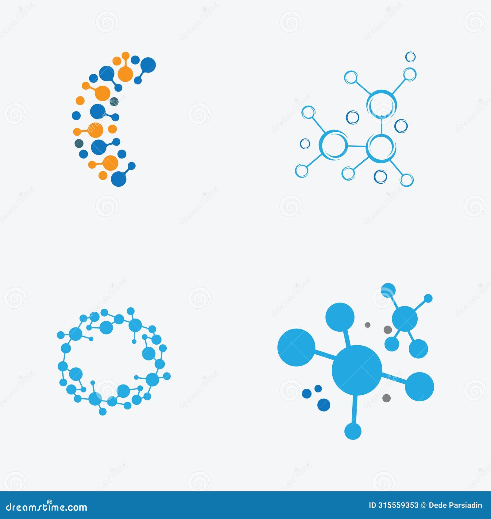 Molecule Logo Icon Vector Template Stock Vector - Illustration of ...