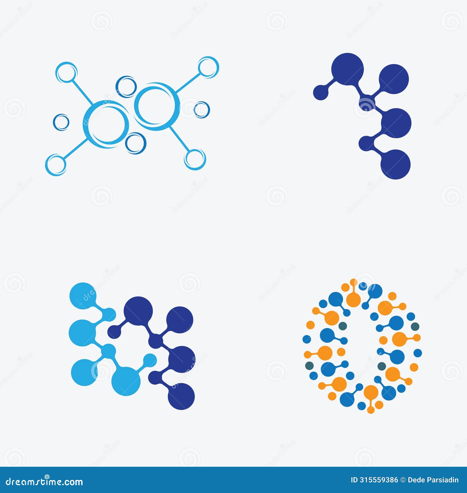 Molecule Logo Icon Vector Template Stock Vector - Illustration of ...