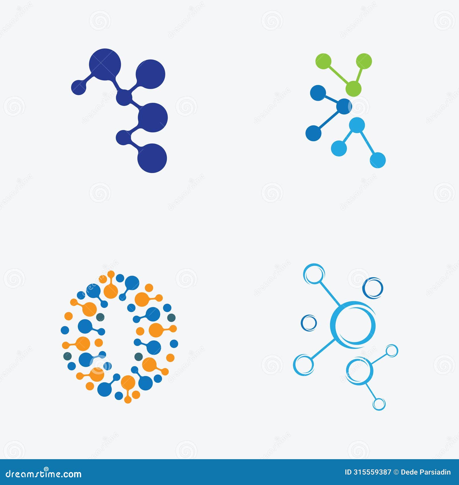Molecule Logo Icon Vector Template Stock Vector - Illustration of ...