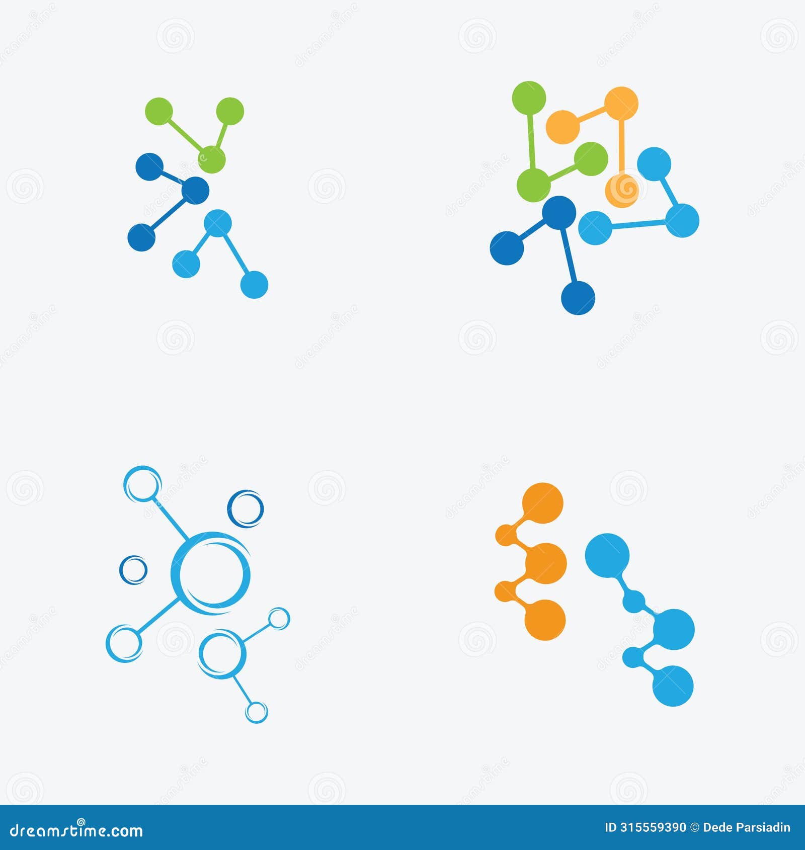 Molecule Logo Icon Vector Template Stock Vector - Illustration of ...