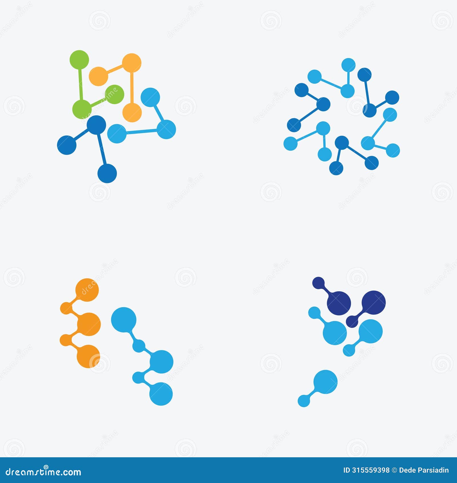Molecule Logo Icon Vector Template Stock Vector - Illustration of ...