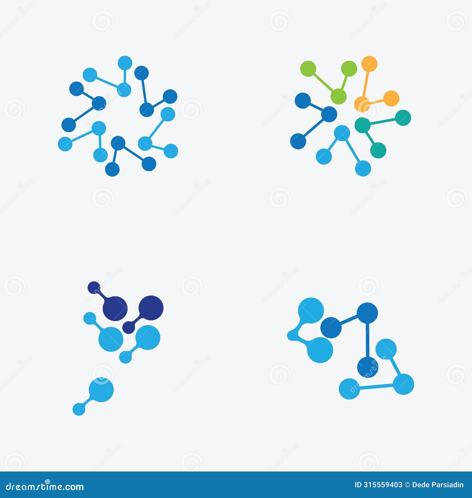 Molecule Logo Icon Vector Template Stock Vector - Illustration of ...