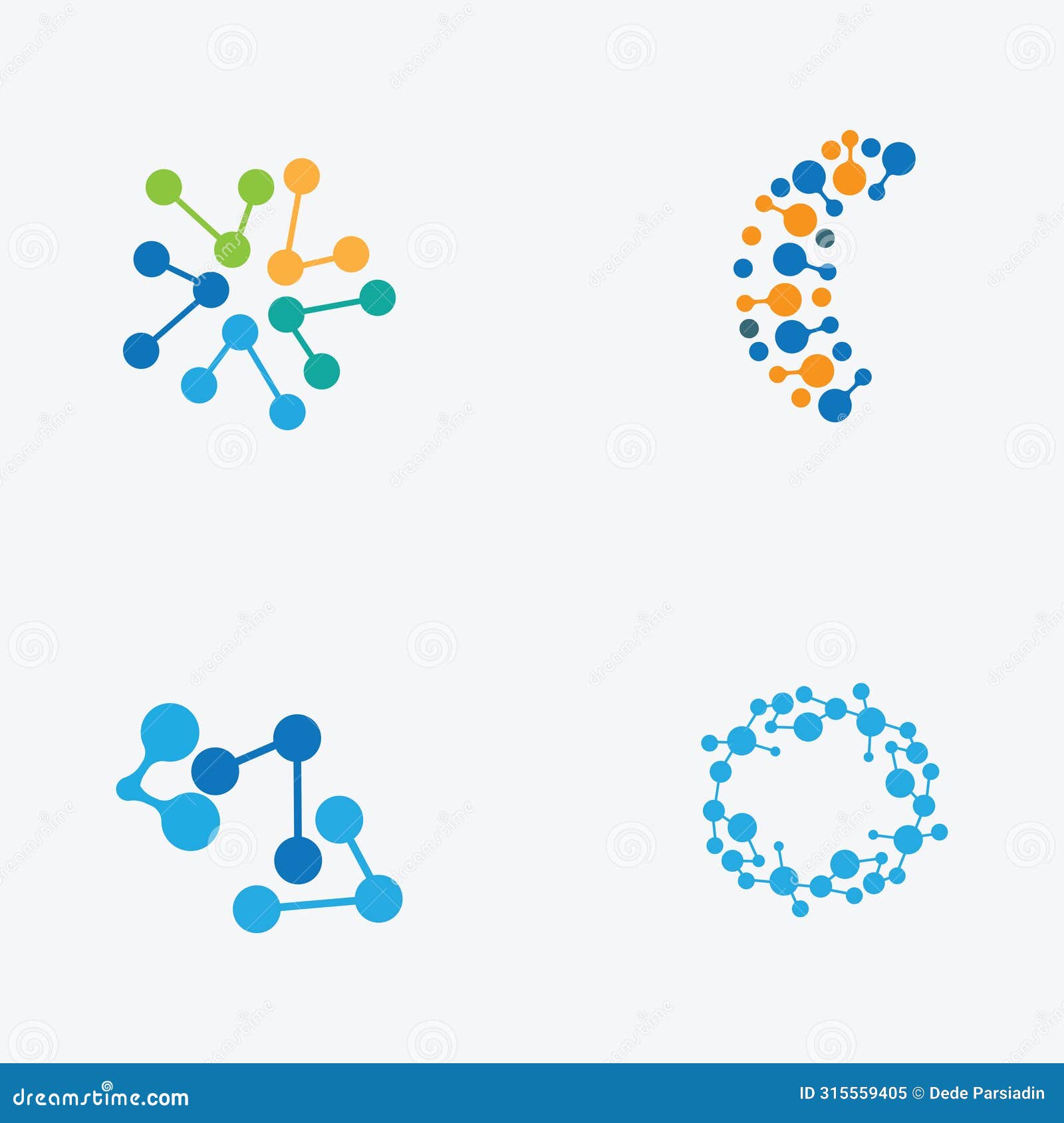 Molecule Logo Icon Vector Template Stock Vector - Illustration of ...
