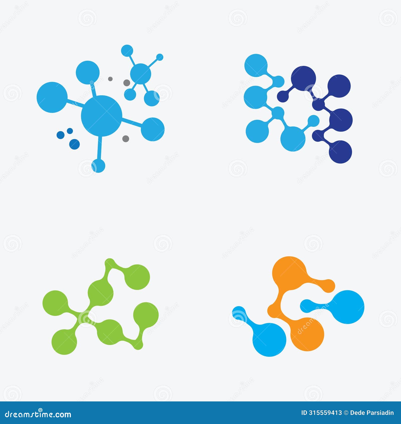 Molecule Logo Icon Vector Template Stock Vector - Illustration of ...