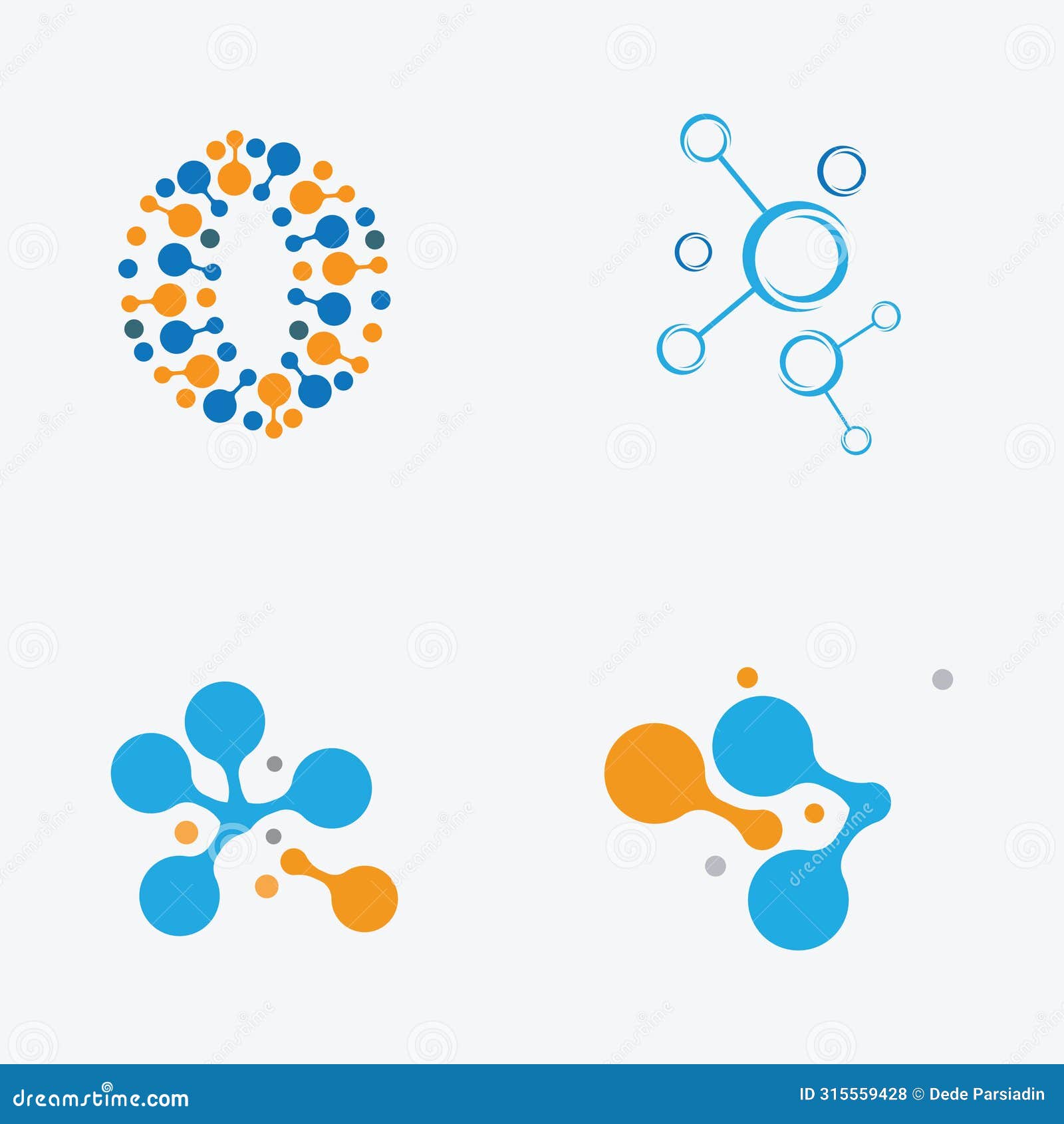 Molecule Logo Icon Vector Template Stock Vector - Illustration of ...