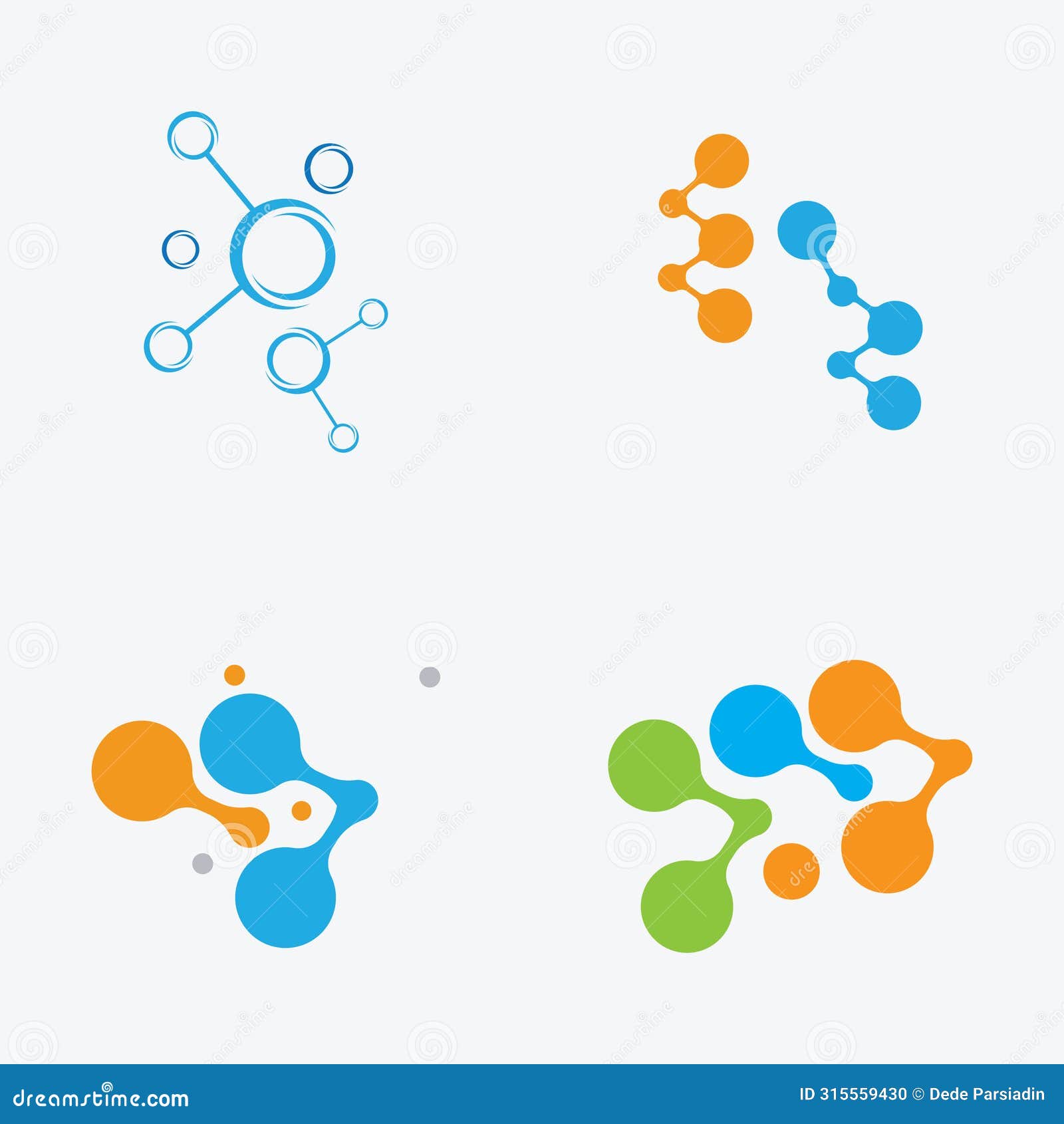 Molecule Logo Icon Vector Template Stock Vector - Illustration of ...