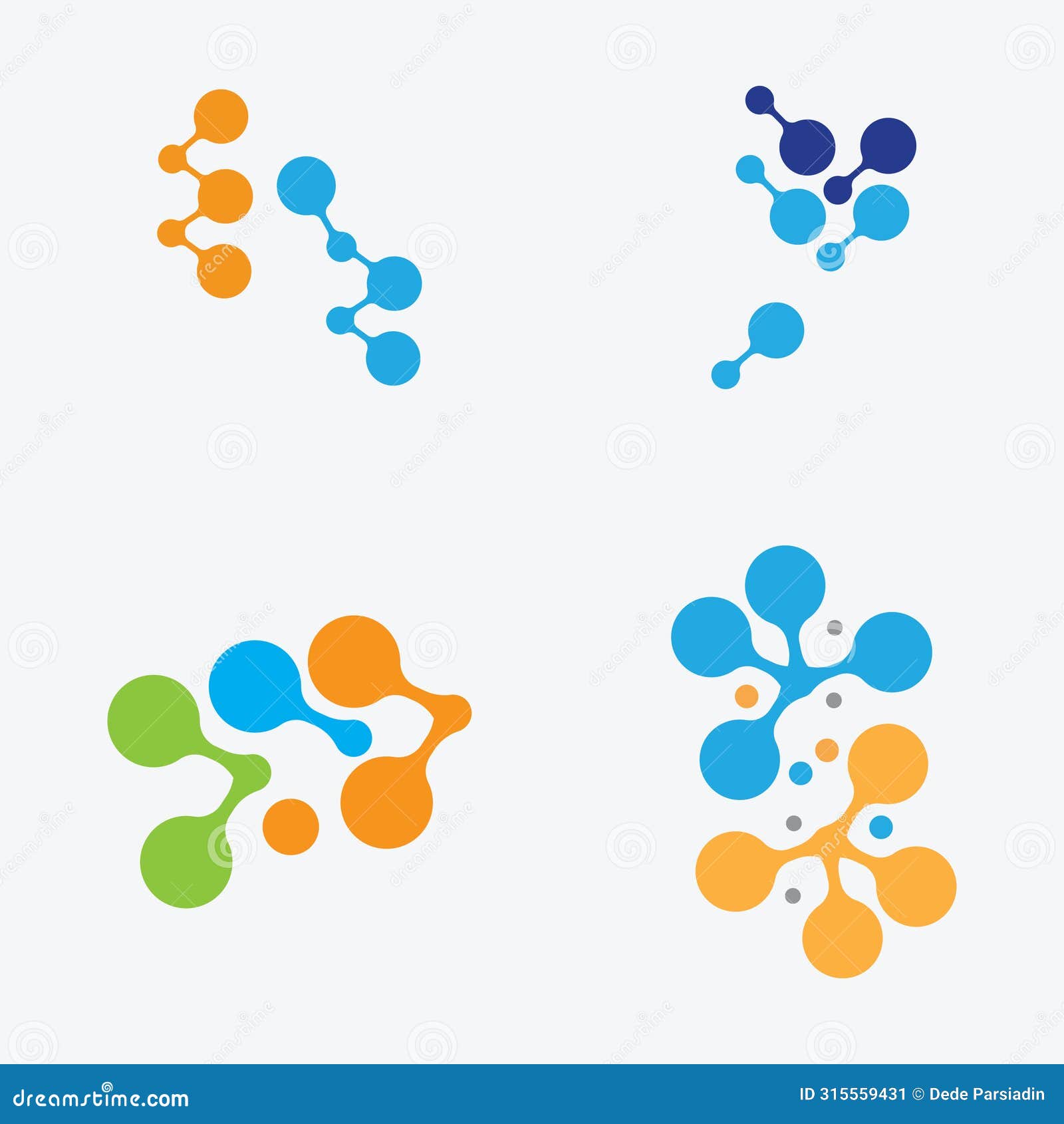Molecule Logo Icon Vector Template Stock Vector - Illustration of ...