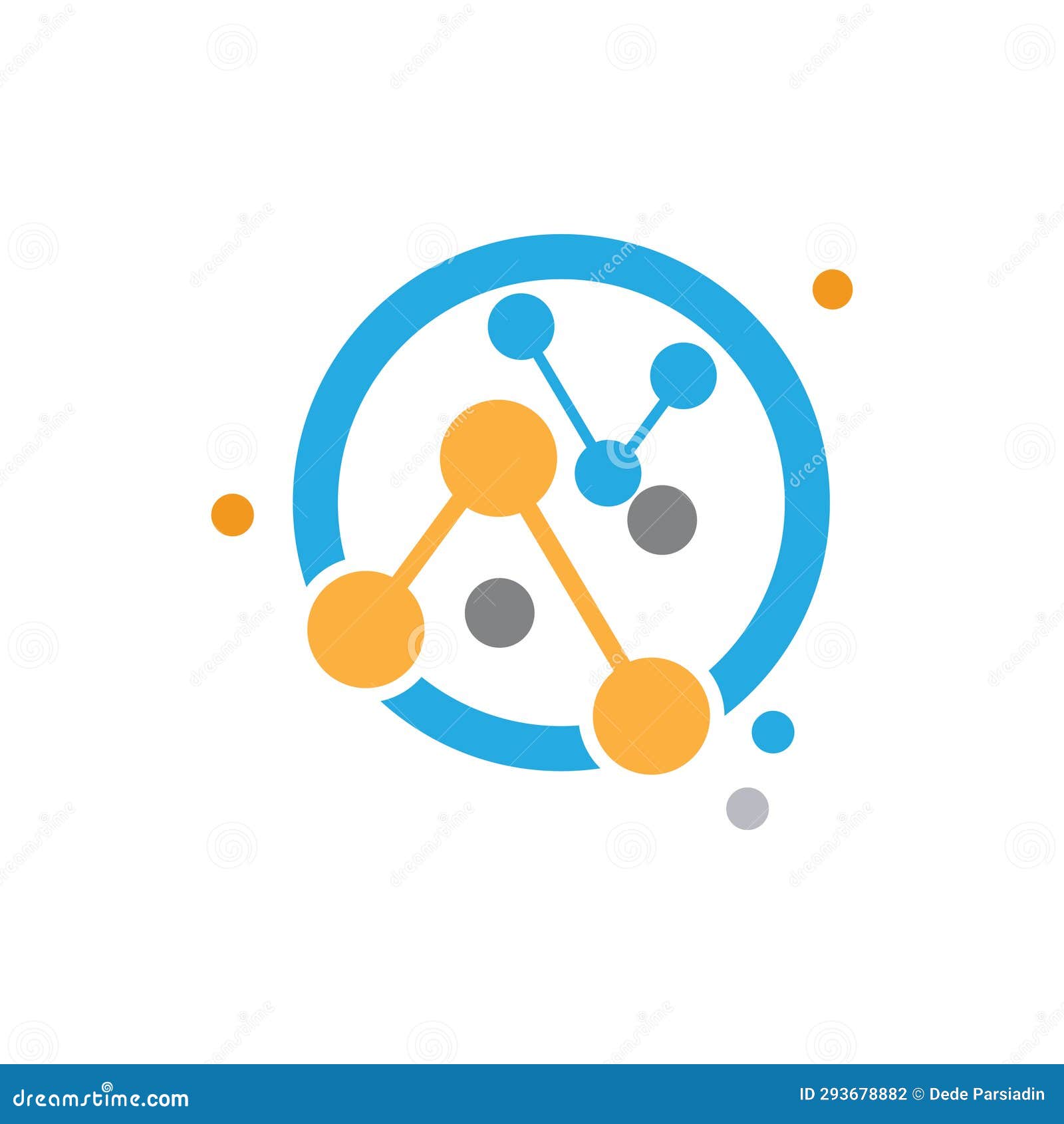 Molecule Logo Icon Vector Template Stock Vector - Illustration of ...