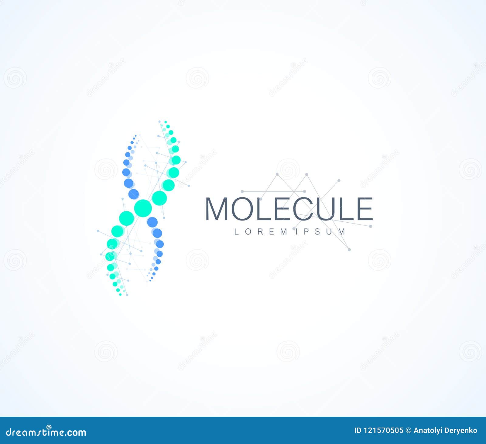 Molecule Logo Template, DNA Helix Icon. Vector Illustration. Stock ...