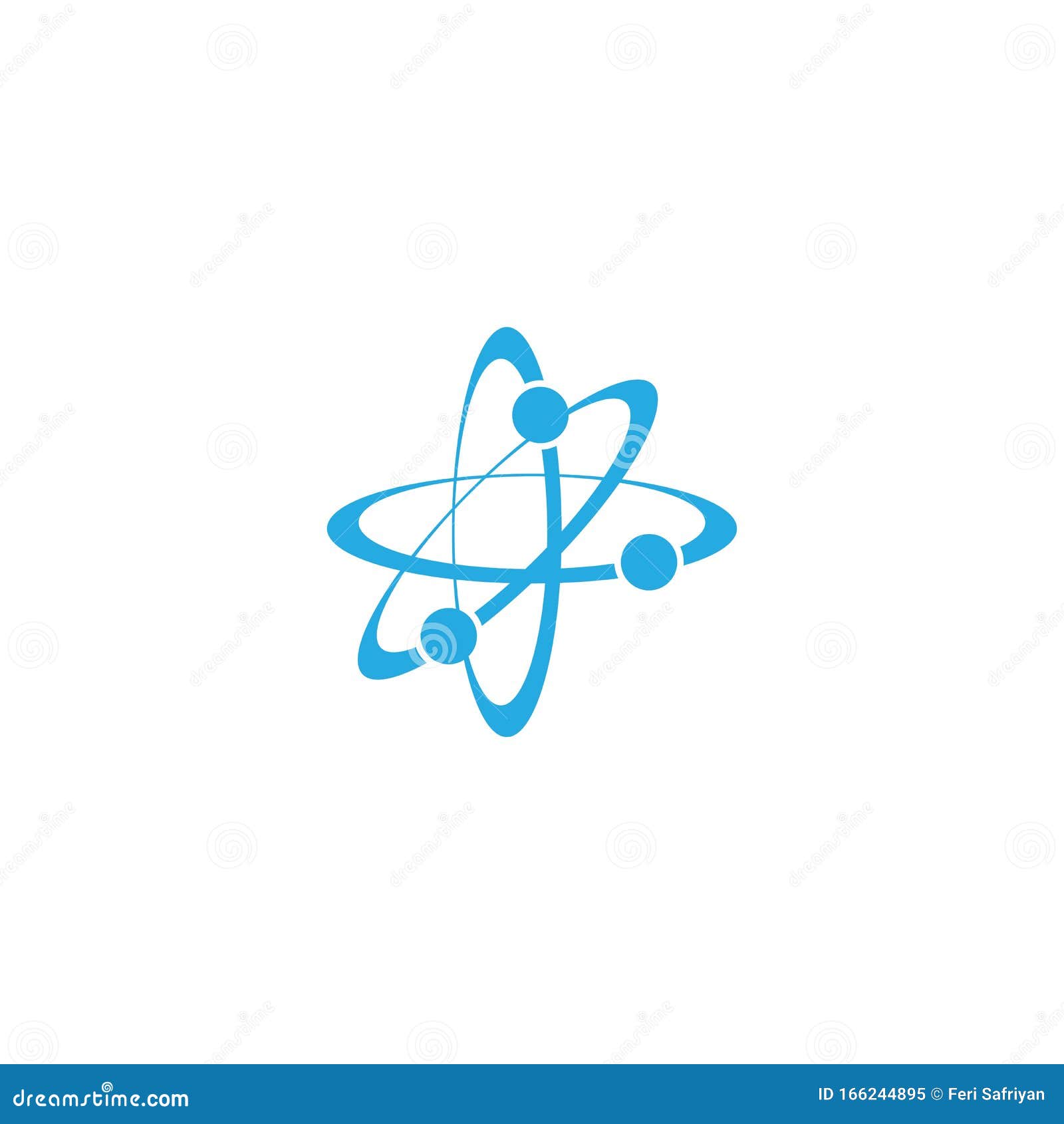 Molecule logo template stock vector. Illustration of model - 166244895