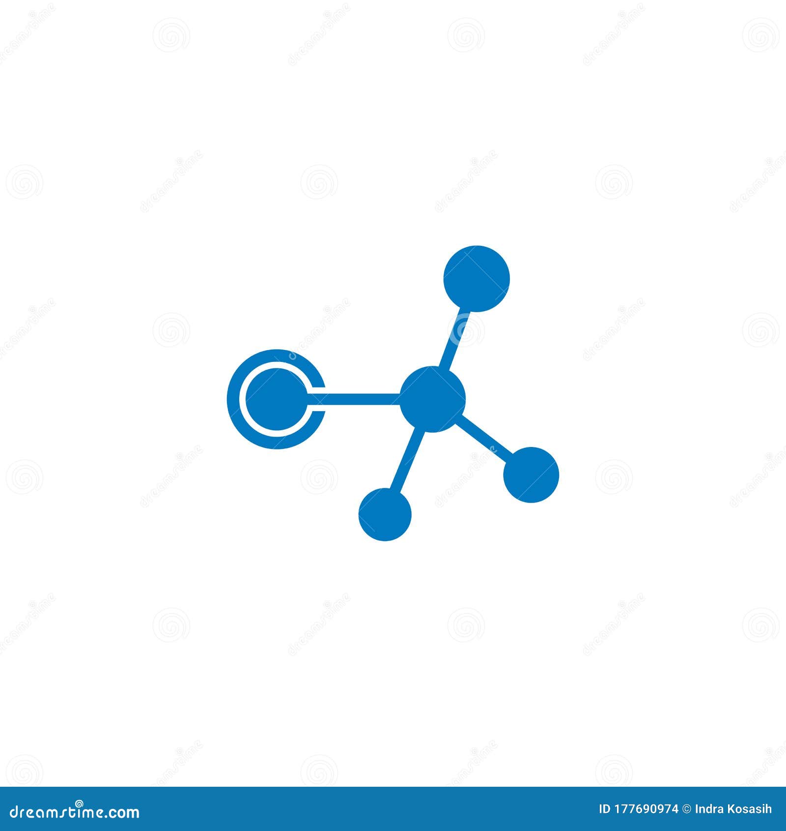 Molecule Logo Vector Icon Illustration Stock Illustration ...