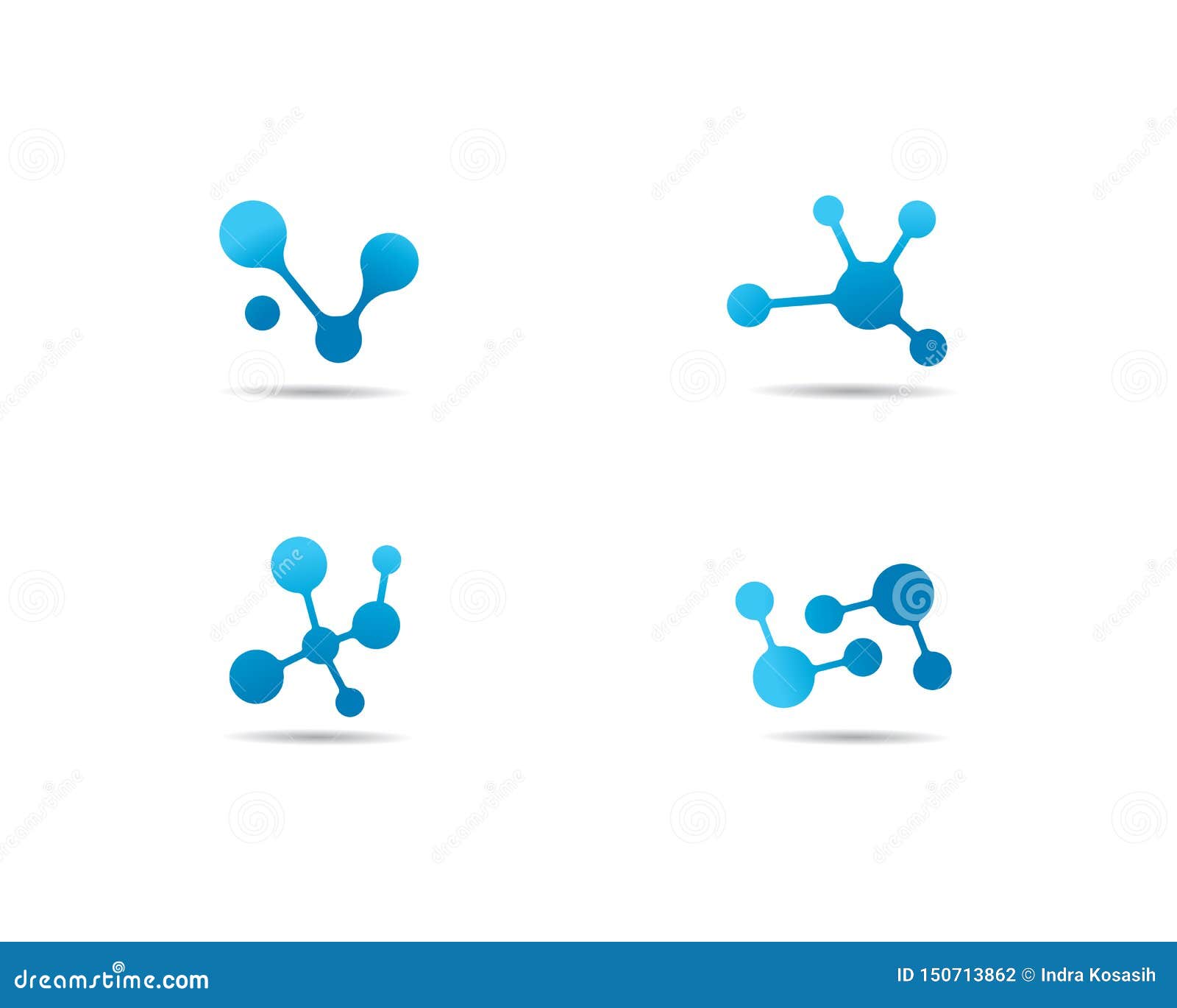Molecule Logo Vector Icon Illustration Stock Vector - Illustration of ...