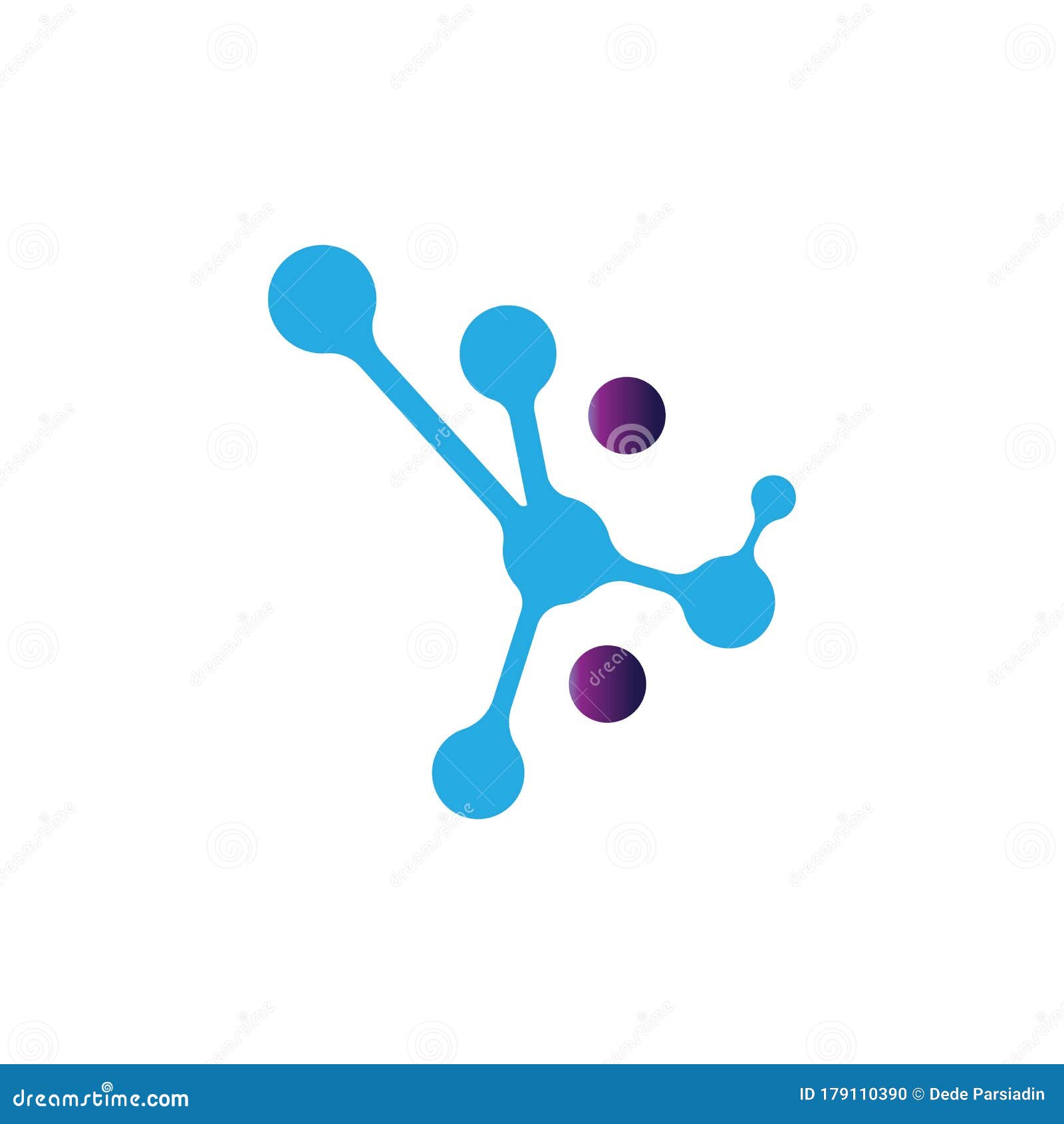 Molecule Logo Vector Icon Illustration Design Template Stock ...